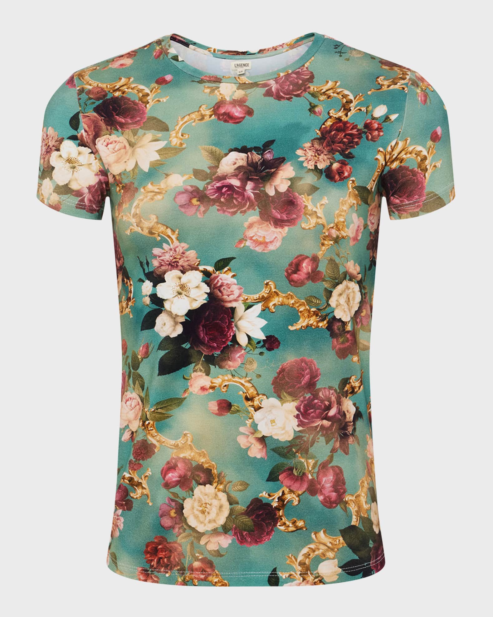L'Agence Ressi Short-Sleeve Rococo Tee | Neiman Marcus