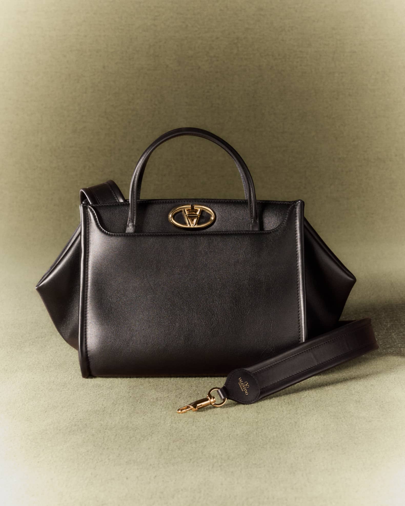 Valentino Garavani VLOGO Medium Leather Tote Bag | Neiman Marcus