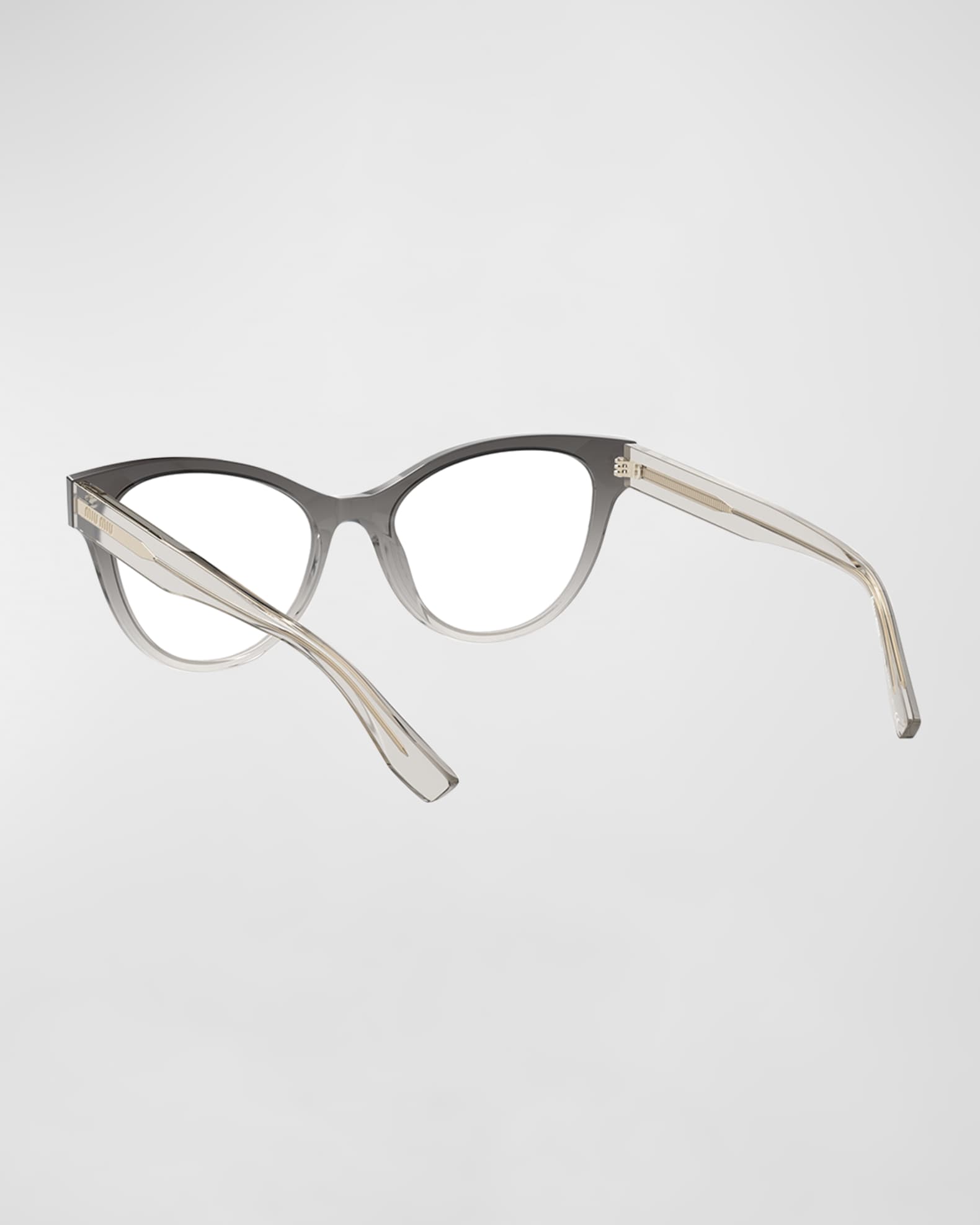 Miu Miu Ombre Acetate & Plastic Cat-Eye Glasses | Neiman Marcus