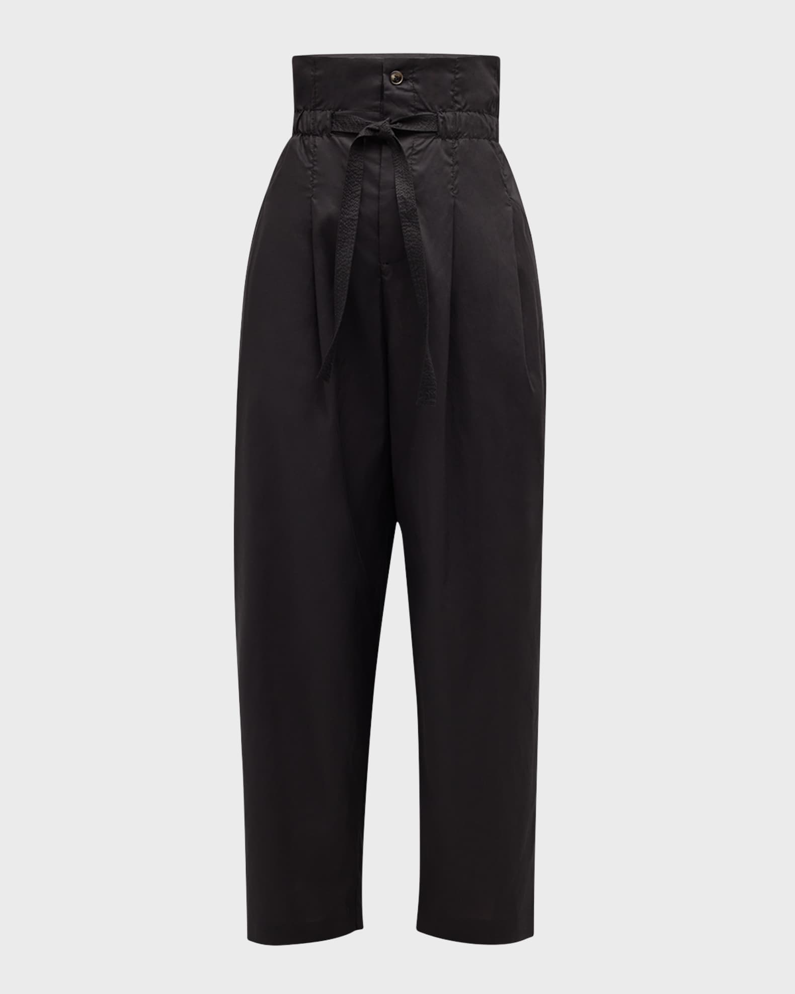 Vanessa Bruno Casimir Pleated Cropped Trousers | Neiman Marcus
