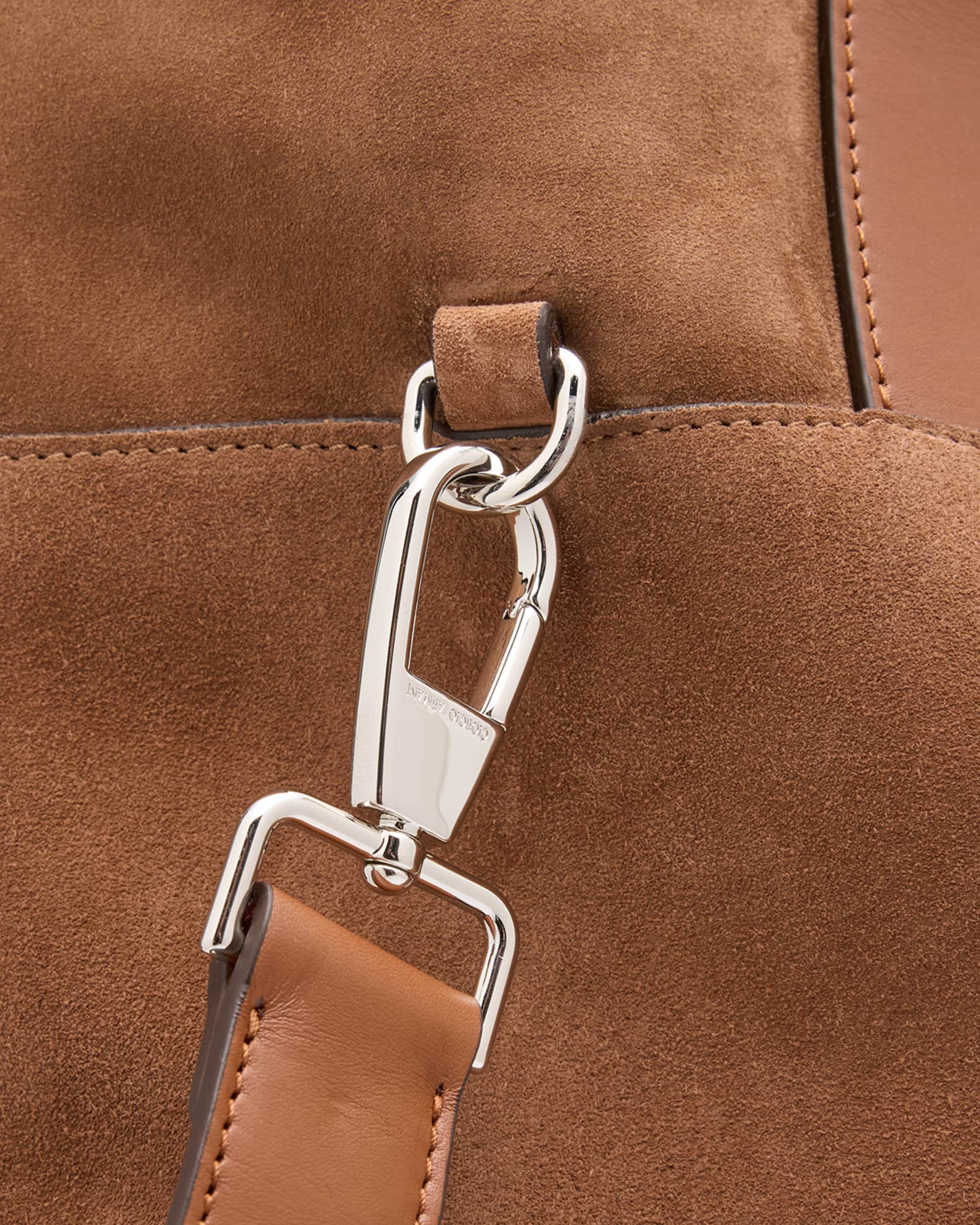 Giorgio Armani Men's Suede Tote Bag | Neiman Marcus