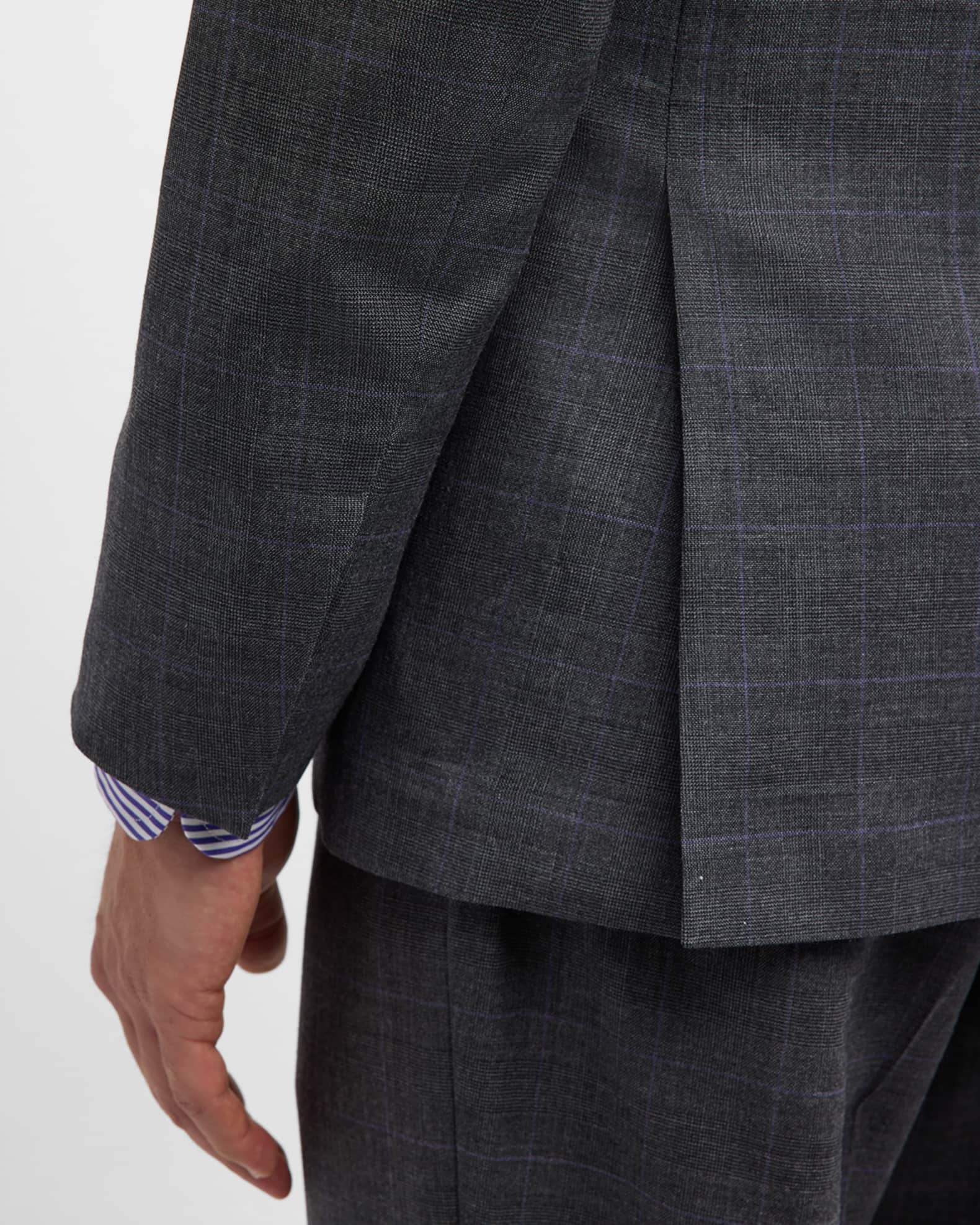 Ralph Lauren Purple Label Men's Kent Hand-Tailored Glen Plaid Suit ...