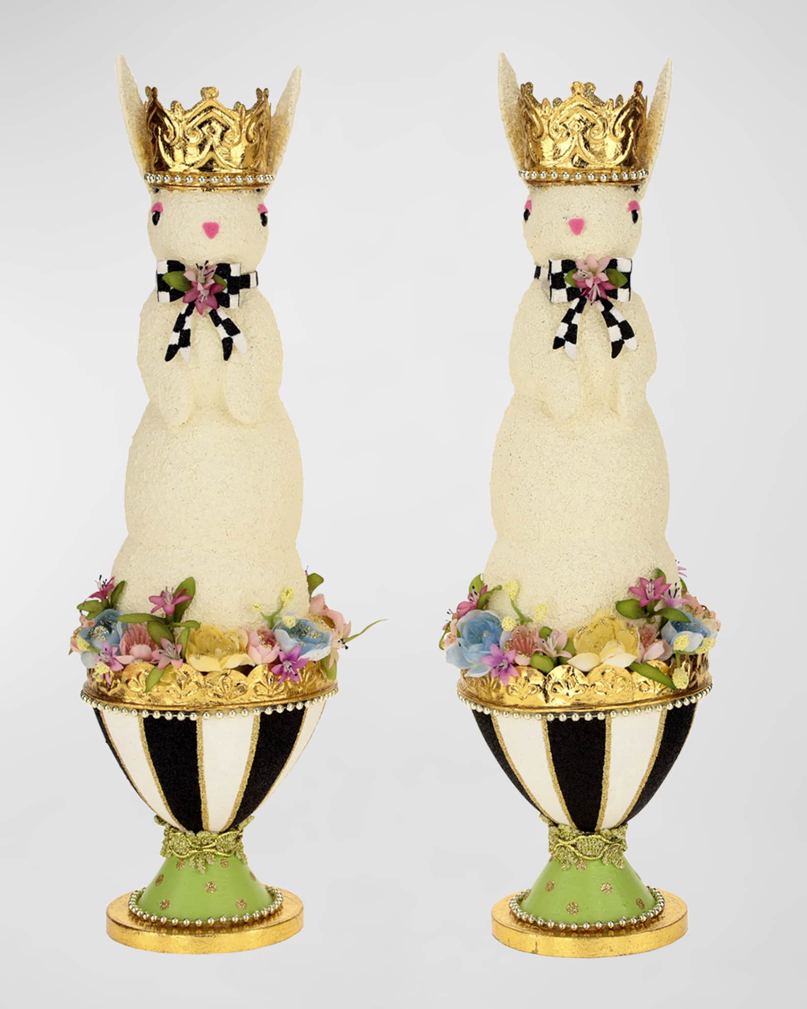 Mark Roberts Crowned Rabbits, Set of 2 | Neiman Marcus