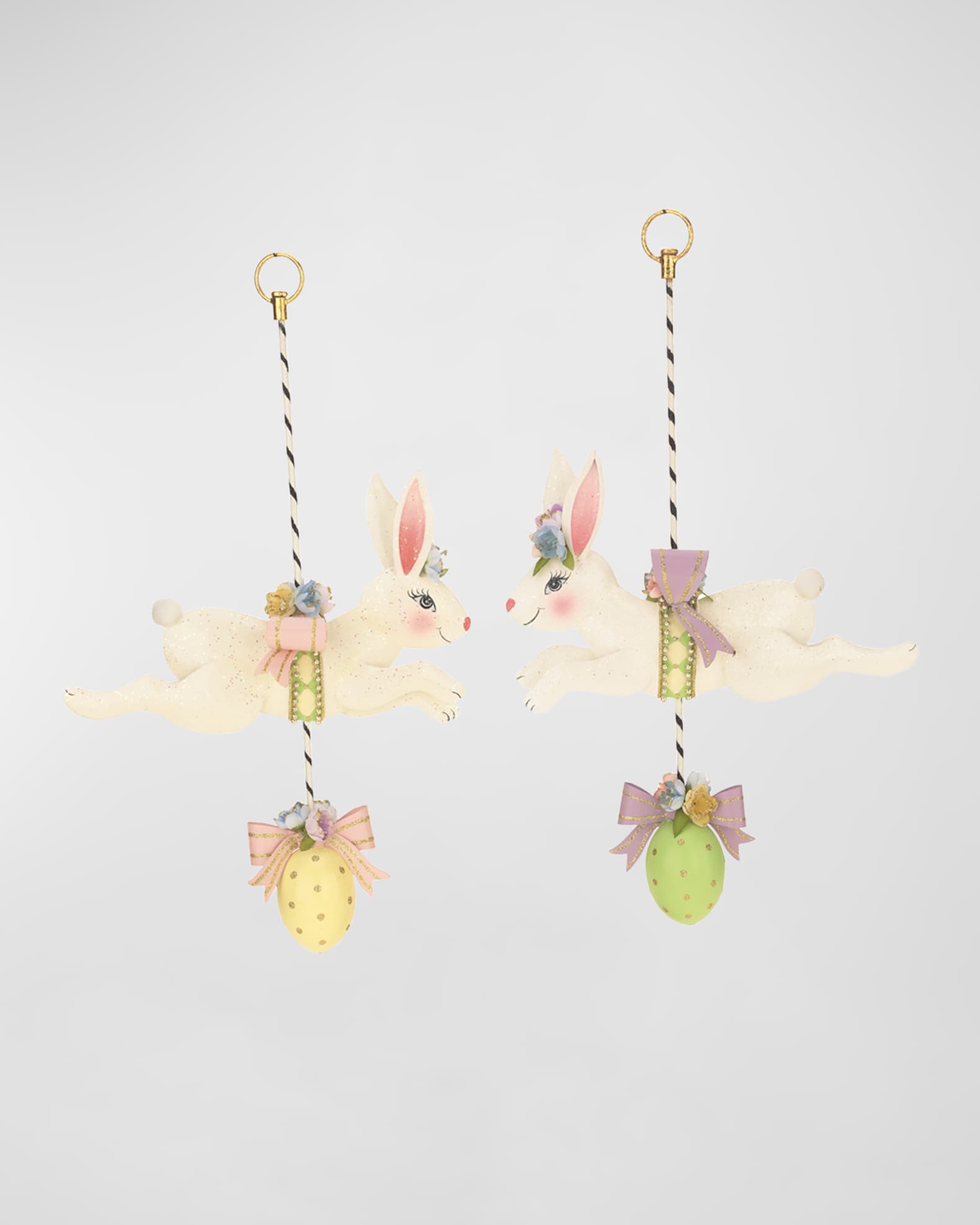 Mark Roberts Hanging Carousel Rabbit Decor, Set of 2 | Neiman Marcus