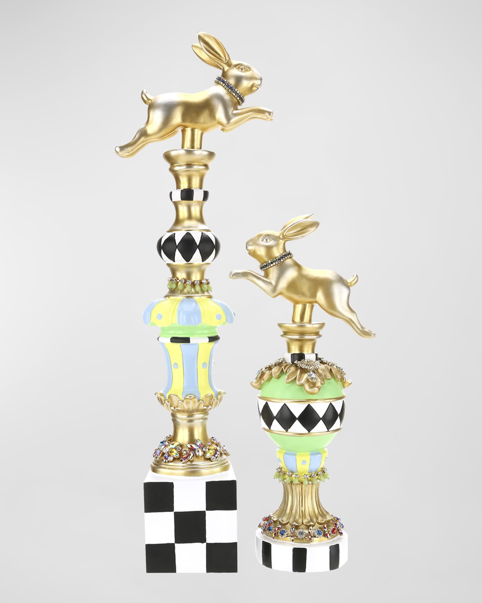 Mark Roberts Jeweled Whimsical Rabbits, Set of 2 | Neiman Marcus