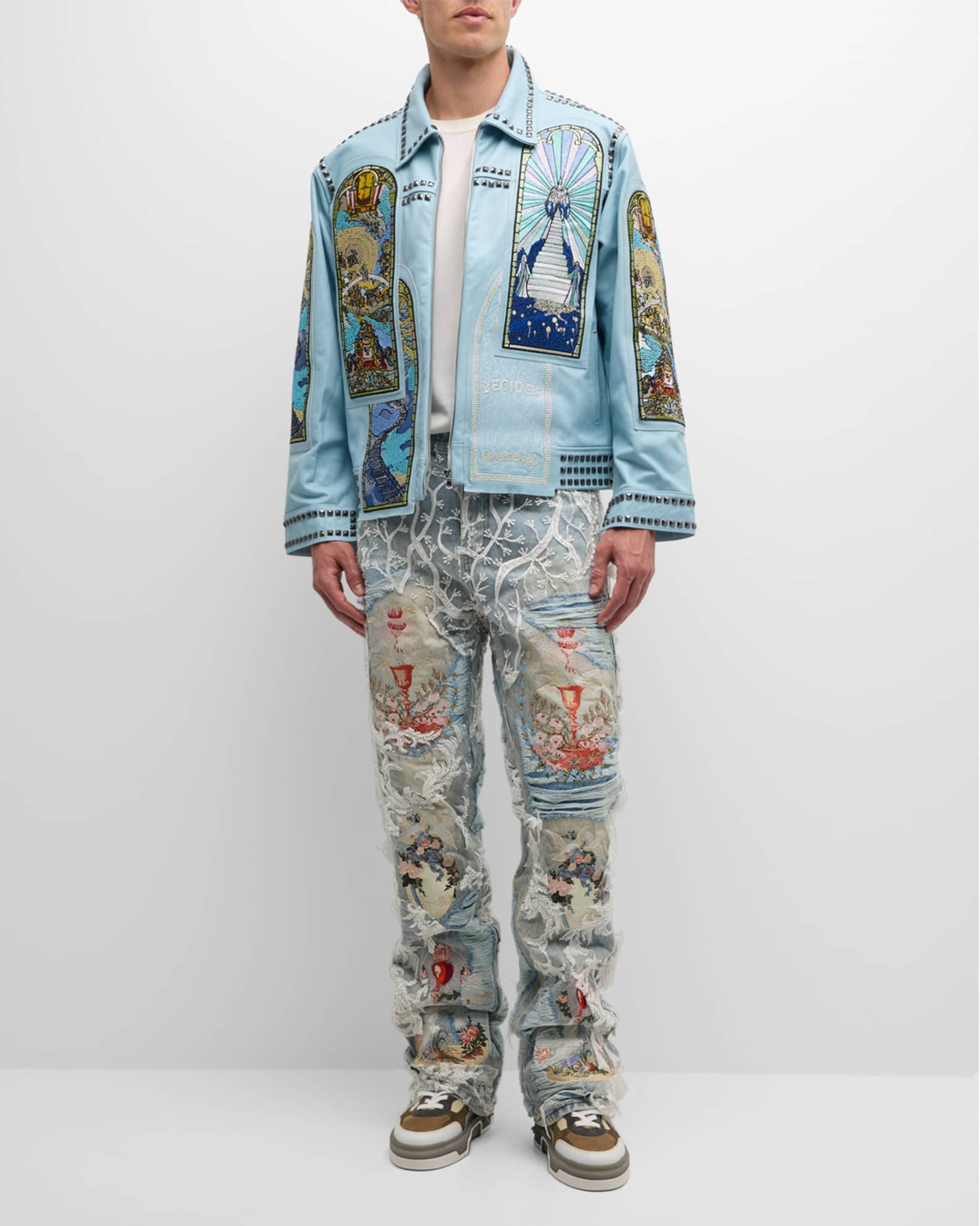 WHO DECIDES WAR Men's Eternity Leather Jacket | Neiman Marcus