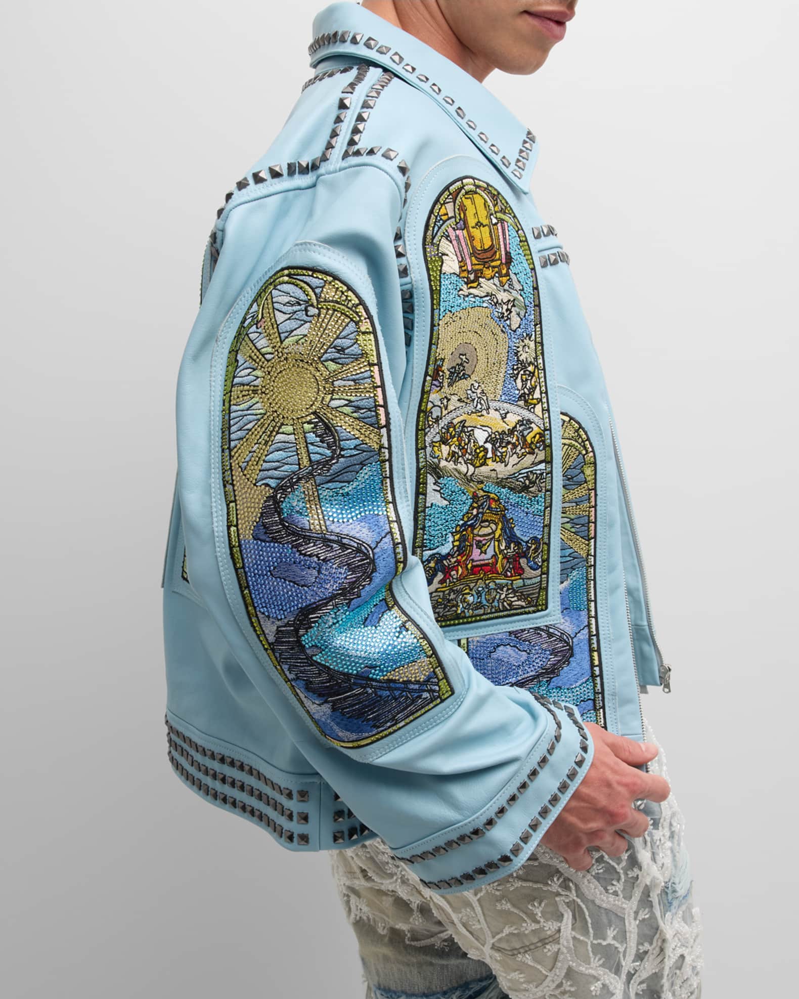 WHO DECIDES WAR Men's Eternity Leather Jacket | Neiman Marcus