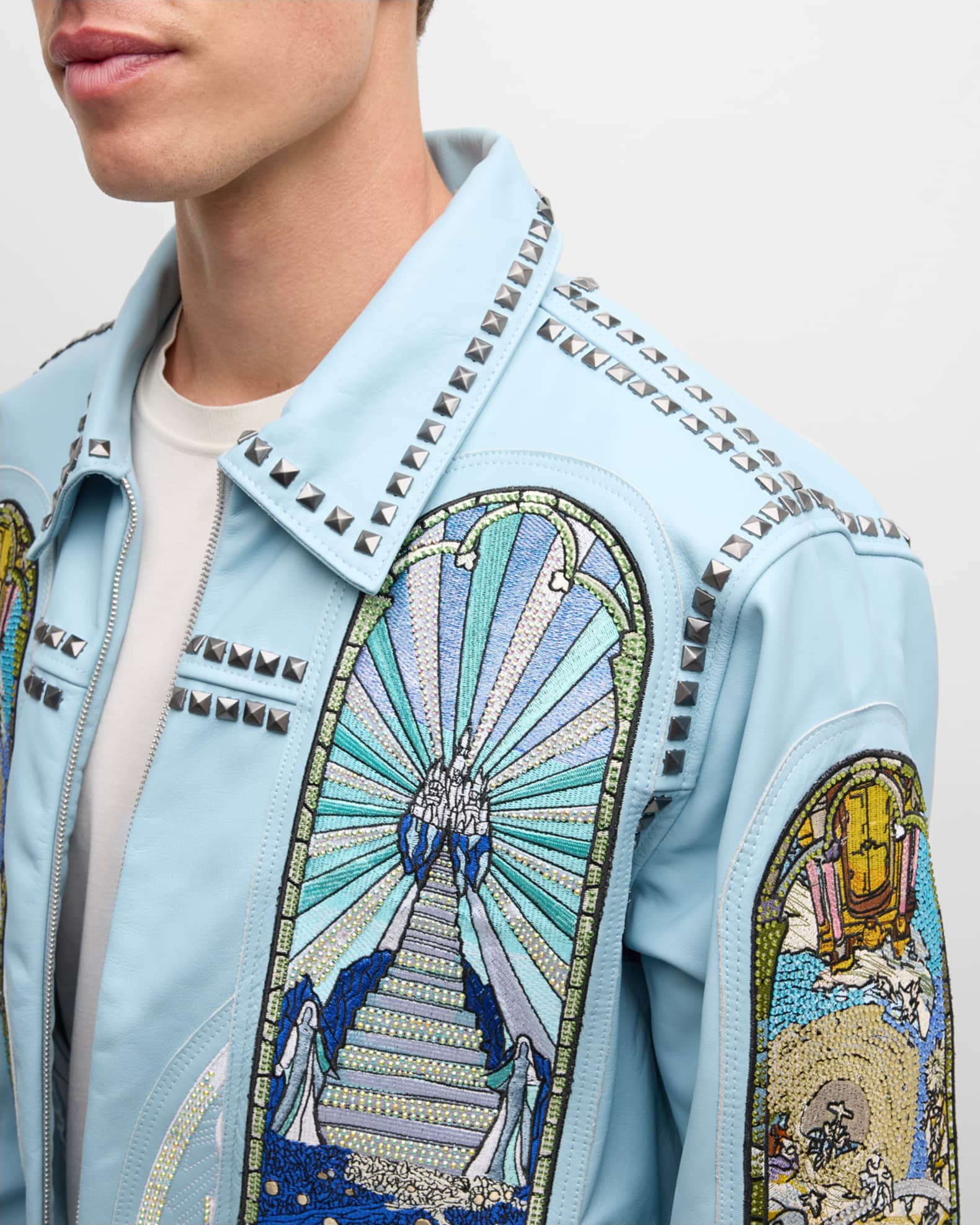 WHO DECIDES WAR Men's Eternity Leather Jacket | Neiman Marcus