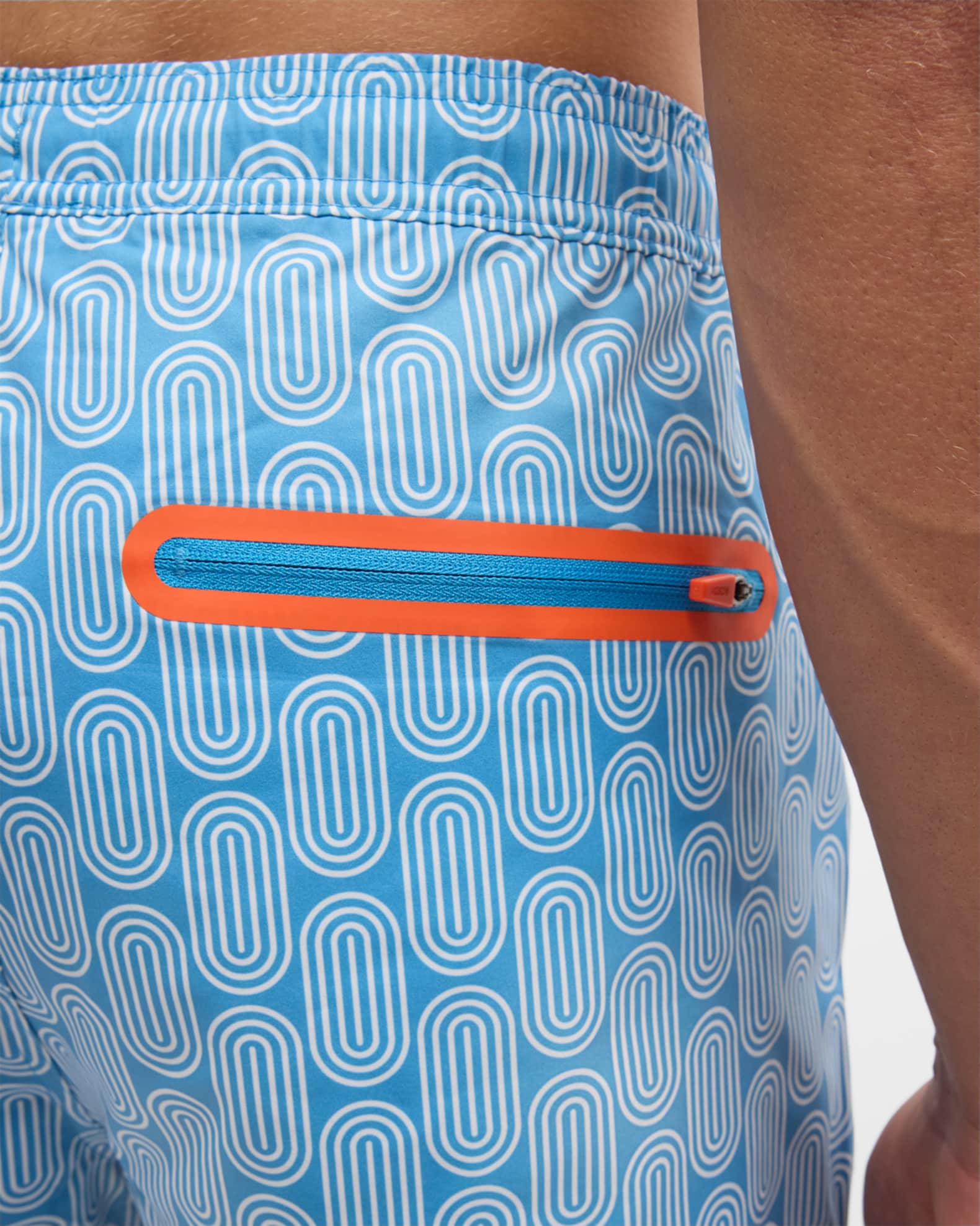 Swims Men's Gia Geometric-Print Swim Shorts | Neiman Marcus