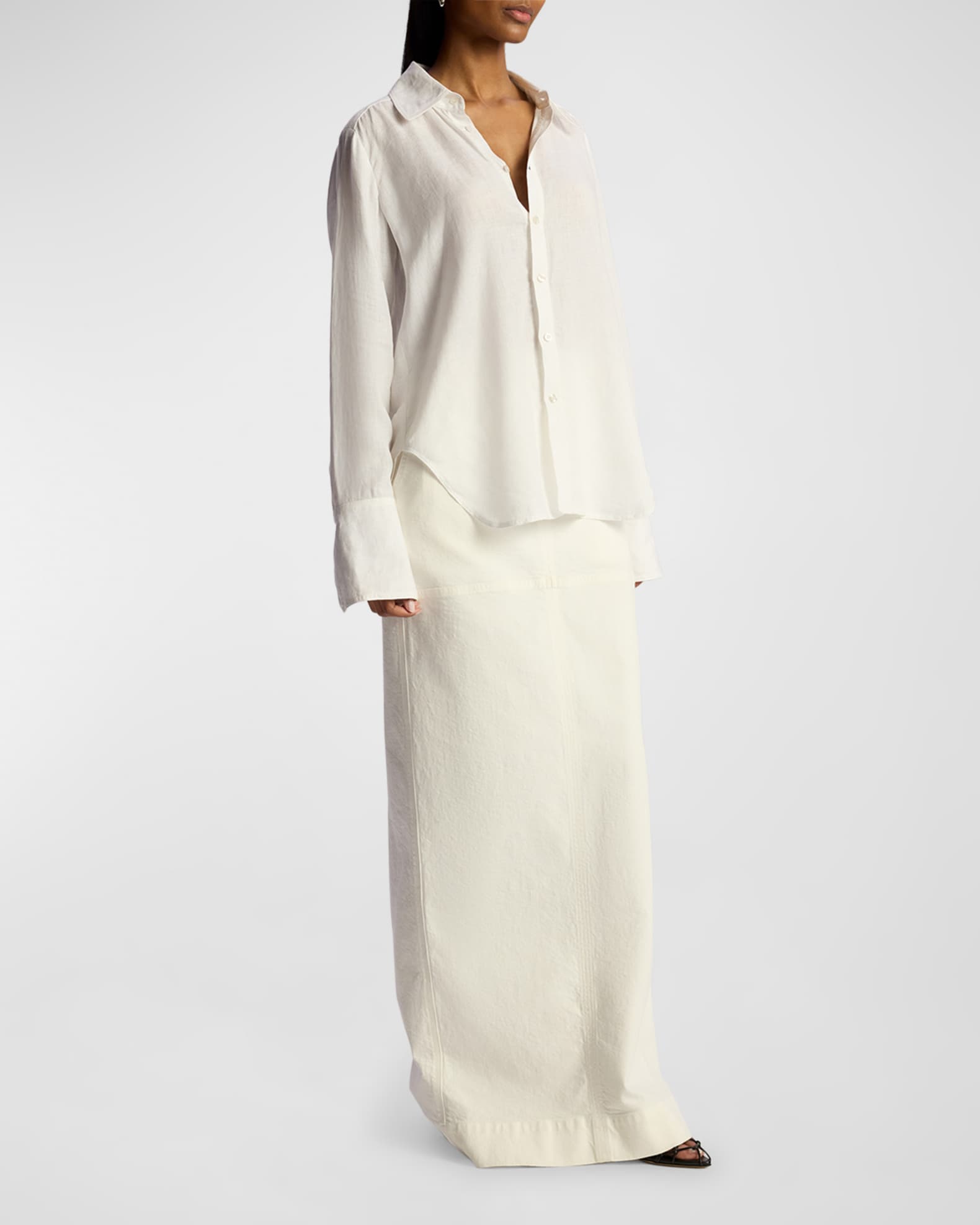 A.L.C. Hunter Denim Maxi Skirt | Neiman Marcus