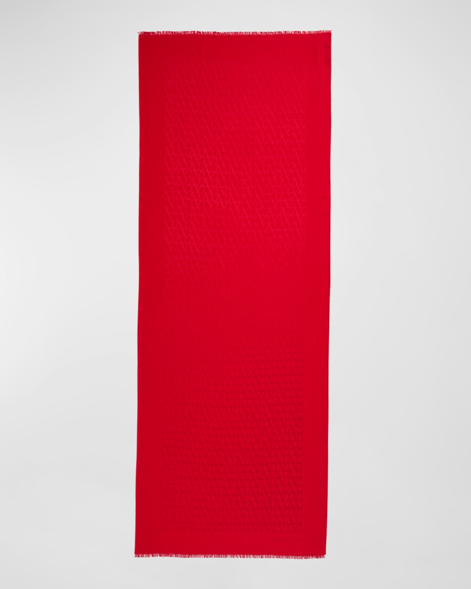 Valentino Toile Iconographe Jacquard Wool-Blend Stole | Neiman Marcus