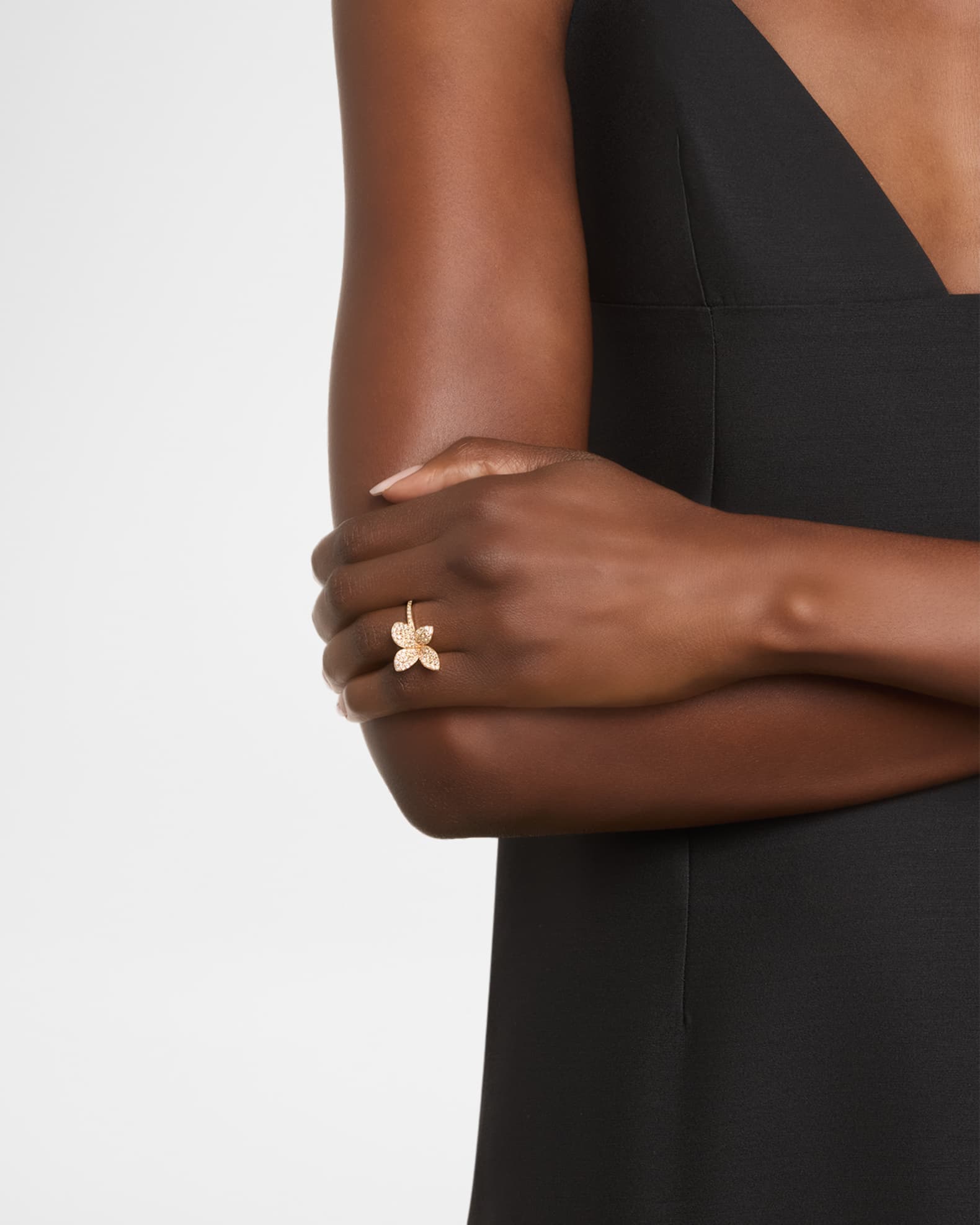 Pasquale Bruni 18K Rose Gold Petit Garden Ring | Neiman Marcus