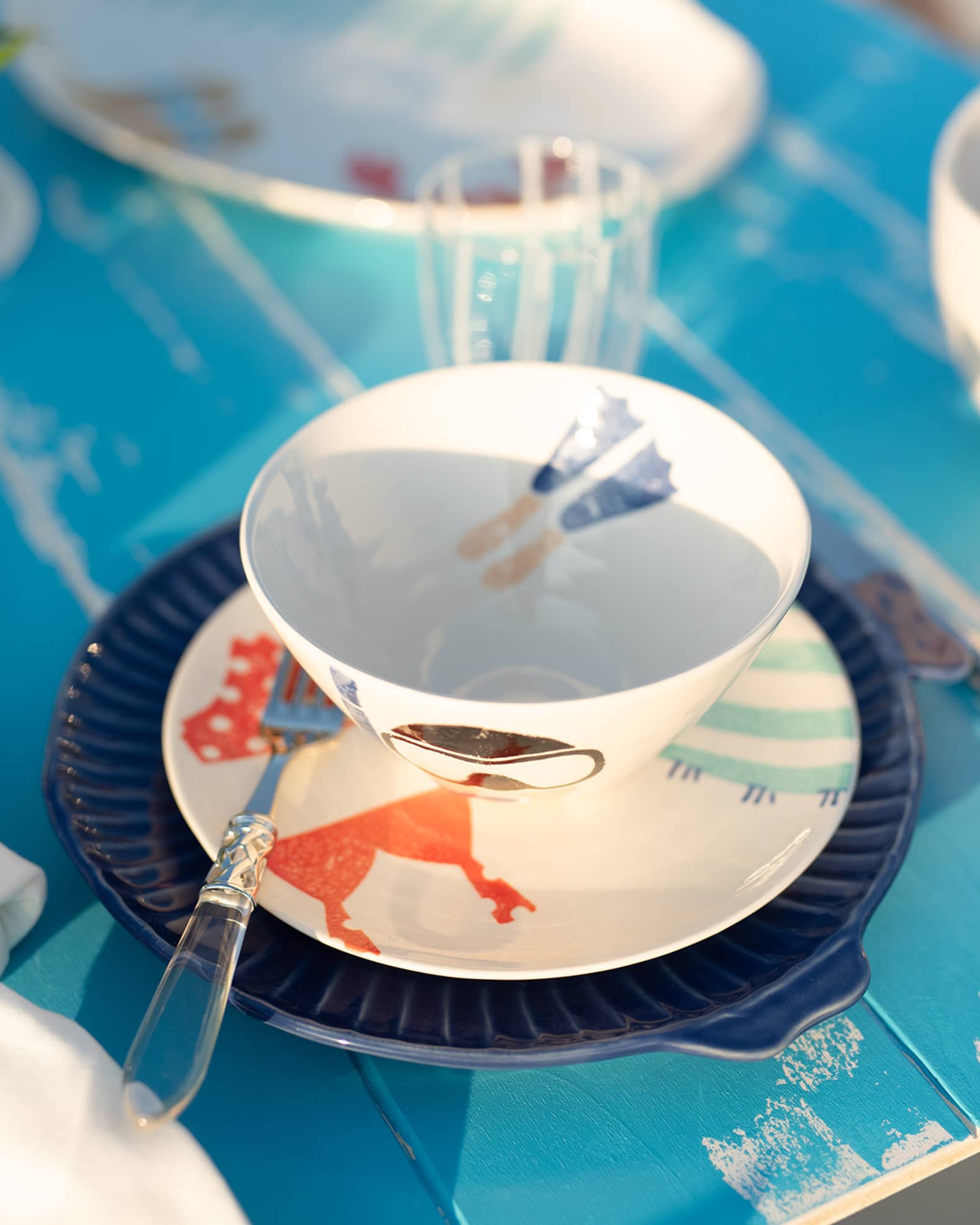 Vietri Riviera Red Bikini Salad Plate | Neiman Marcus