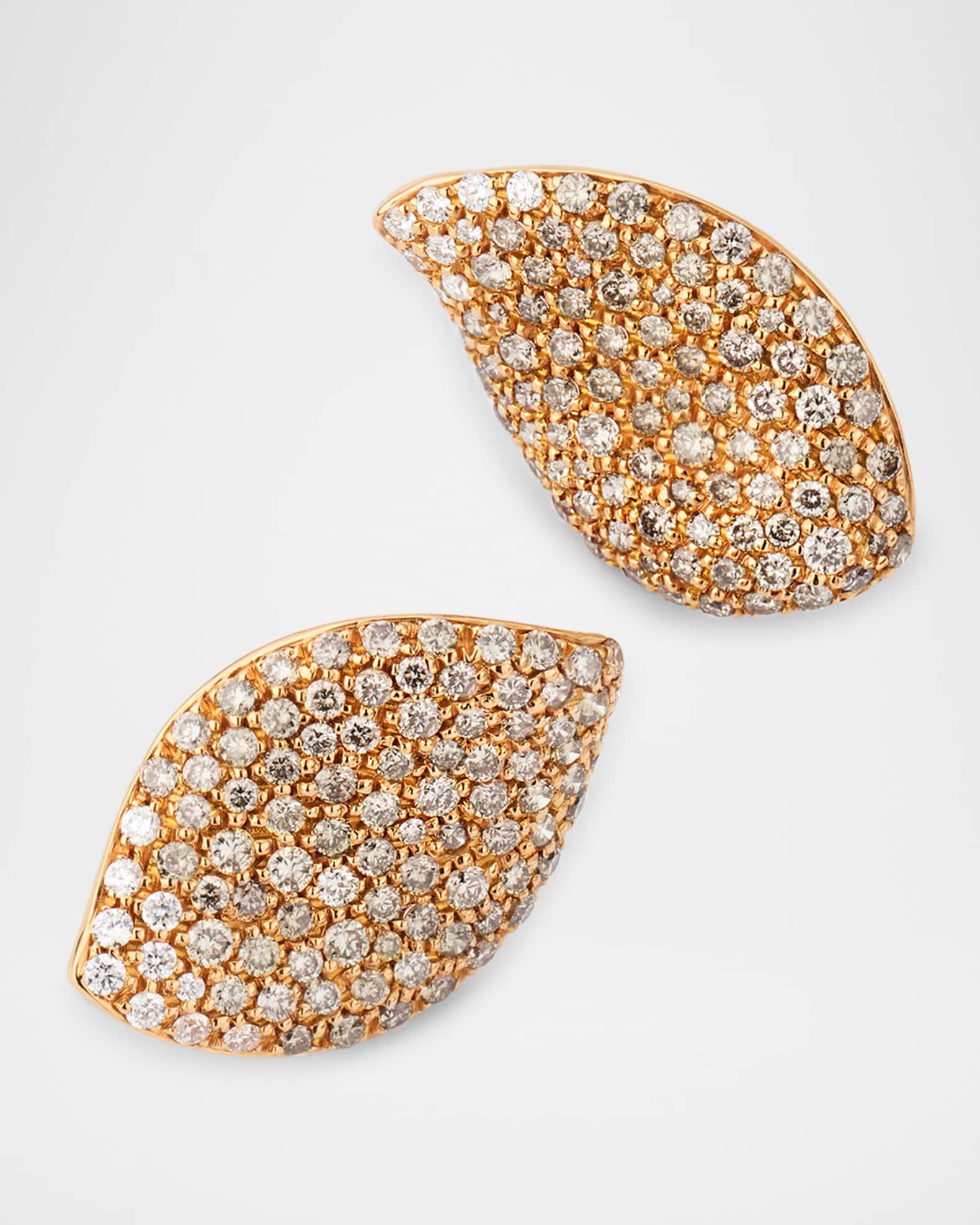 Pasquale Bruni 18K Rose Gold Two Tone Diamond Alelia Earrings | Neiman ...