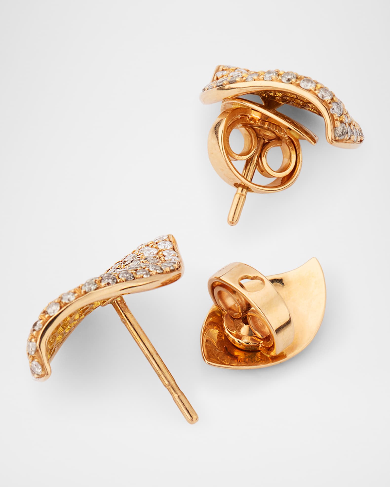 Pasquale Bruni 18K Rose Gold Two Tone Diamond Alelia Earrings | Neiman ...