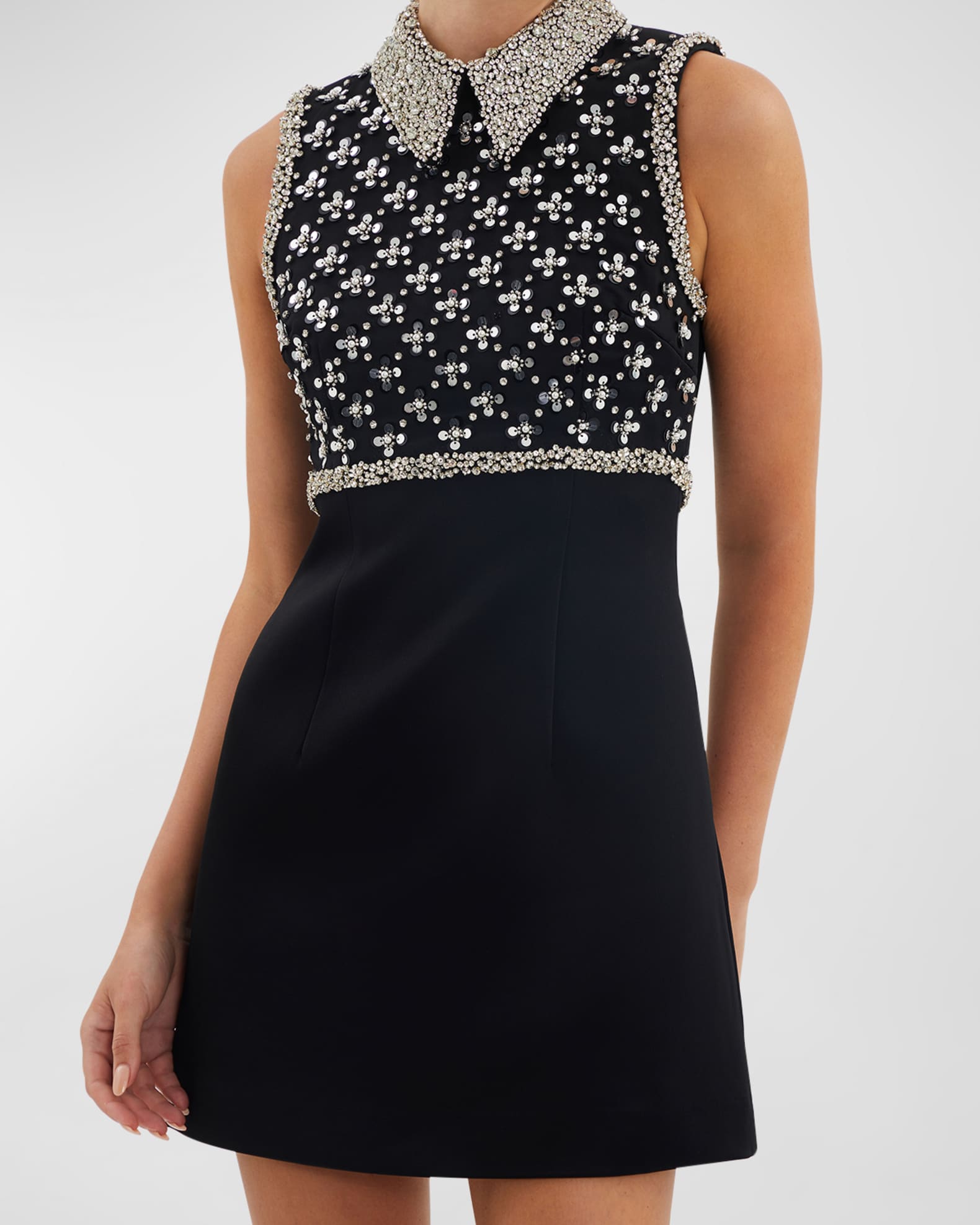 REBECCA VALLANCE Augustine Sleeveless Embellished Mini Dress | Neiman ...