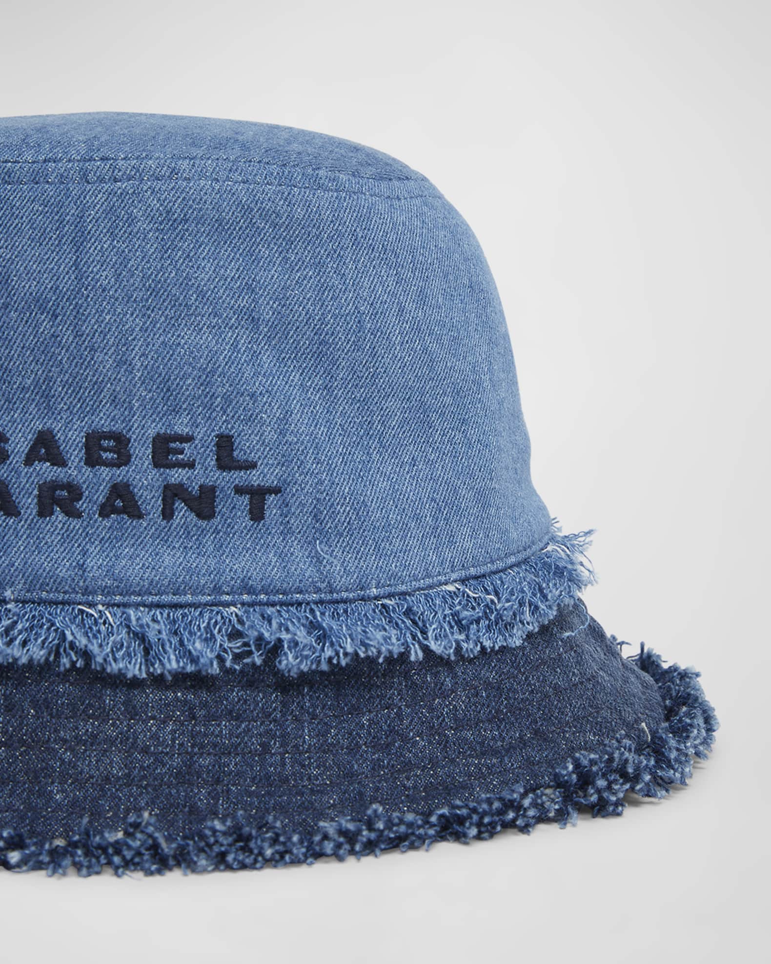 Isabel Marant Bergen Denim Bucket Hat | Neiman Marcus