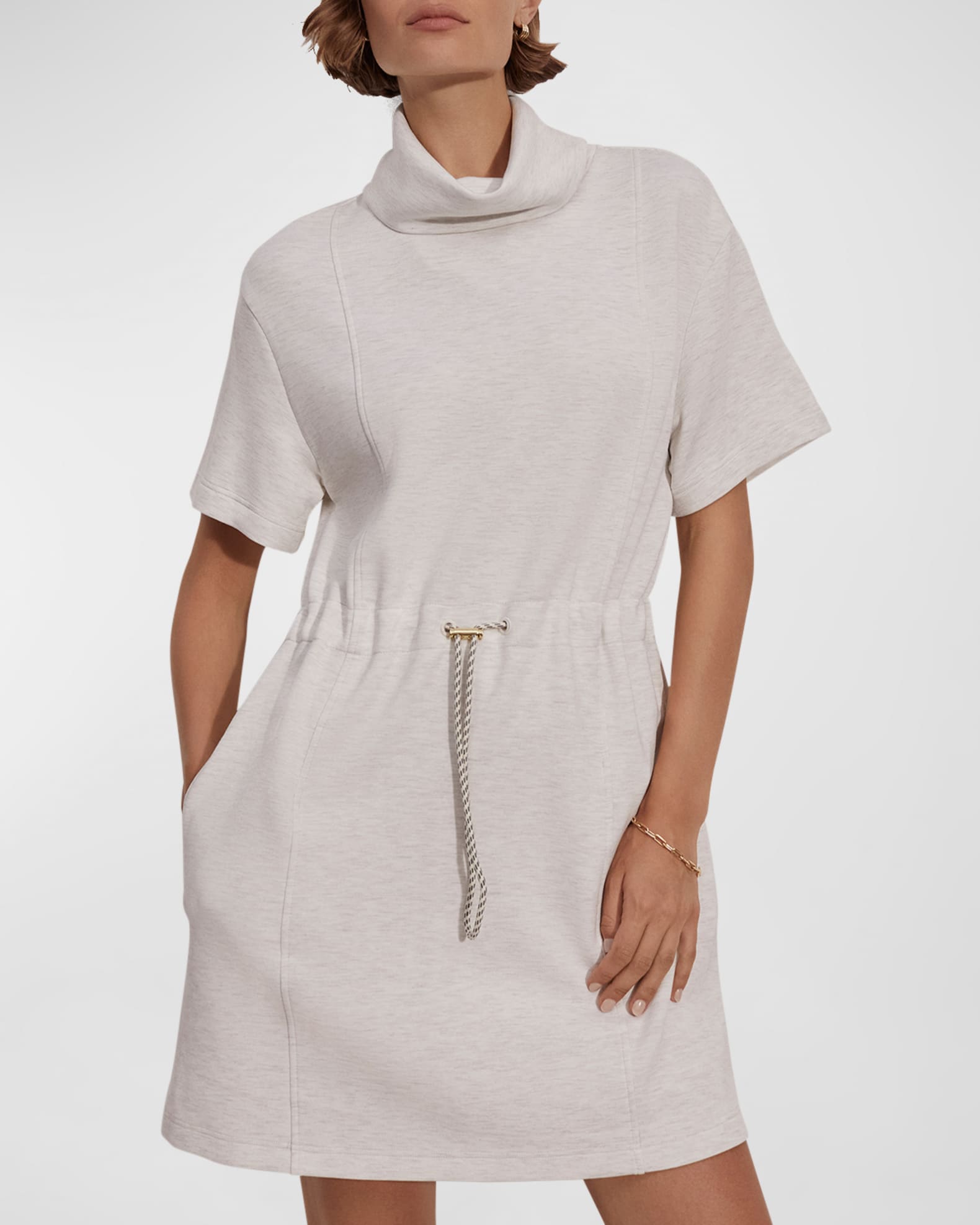 Varley Sophie Turtleneck Mini Dress | Neiman Marcus