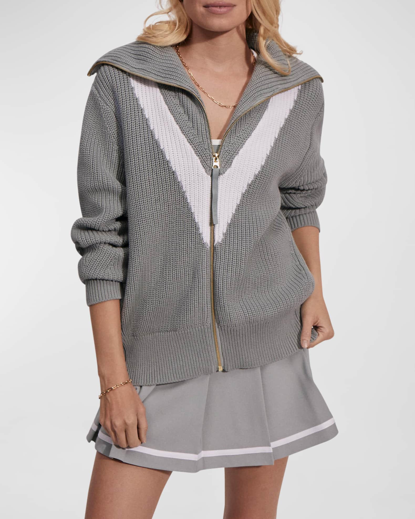 Varley Ada Zip Knit Jacket | Neiman Marcus