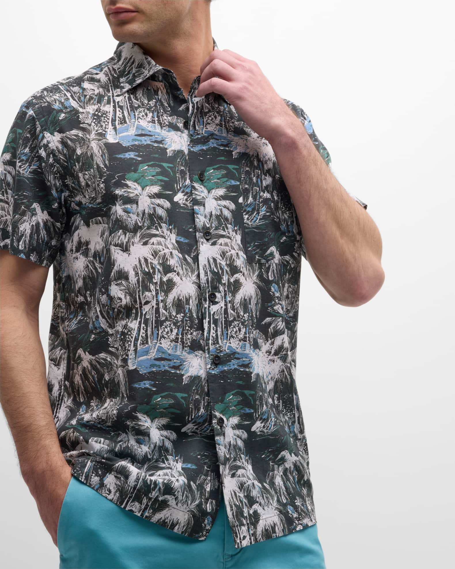 Rodd & Gunn Men's Dakota Street Tropical Sport Shirt | Neiman Marcus
