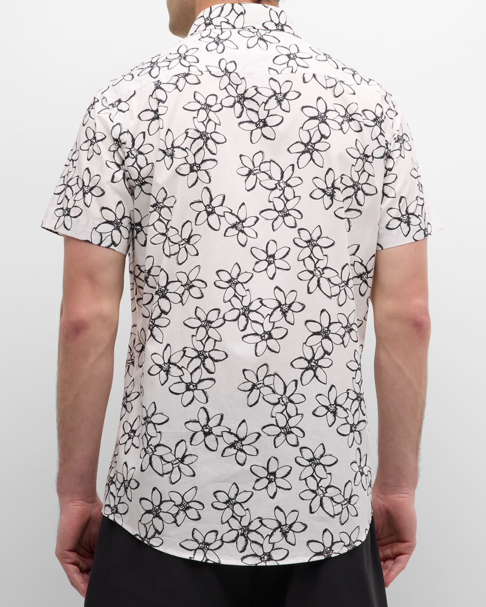 Rodd & Gunn Men's Wingrove Floral-Print Short-Sleeve Shirt | Neiman Marcus