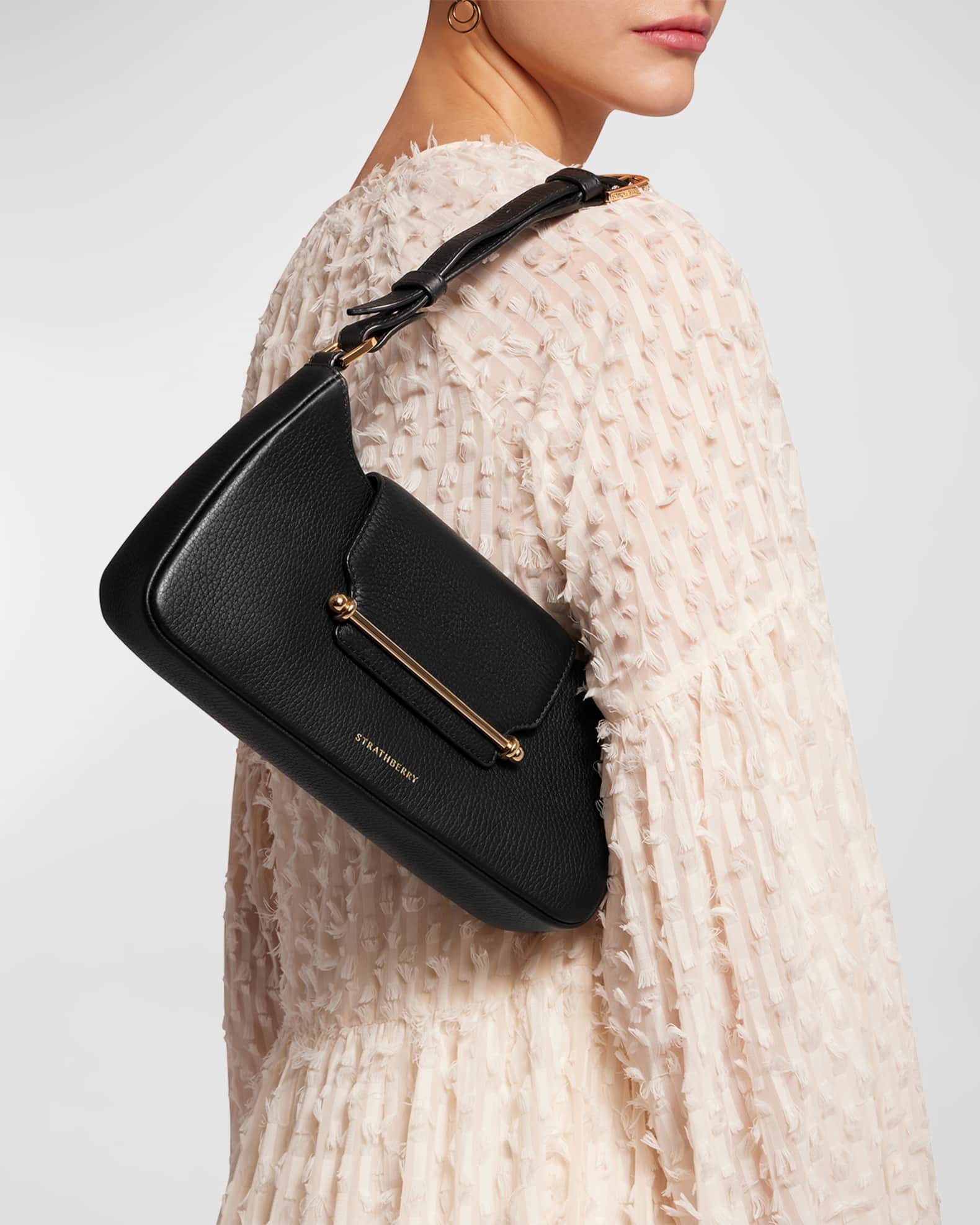 STRATHBERRY Multrees Omni Leather Shoulder Bag | Neiman Marcus