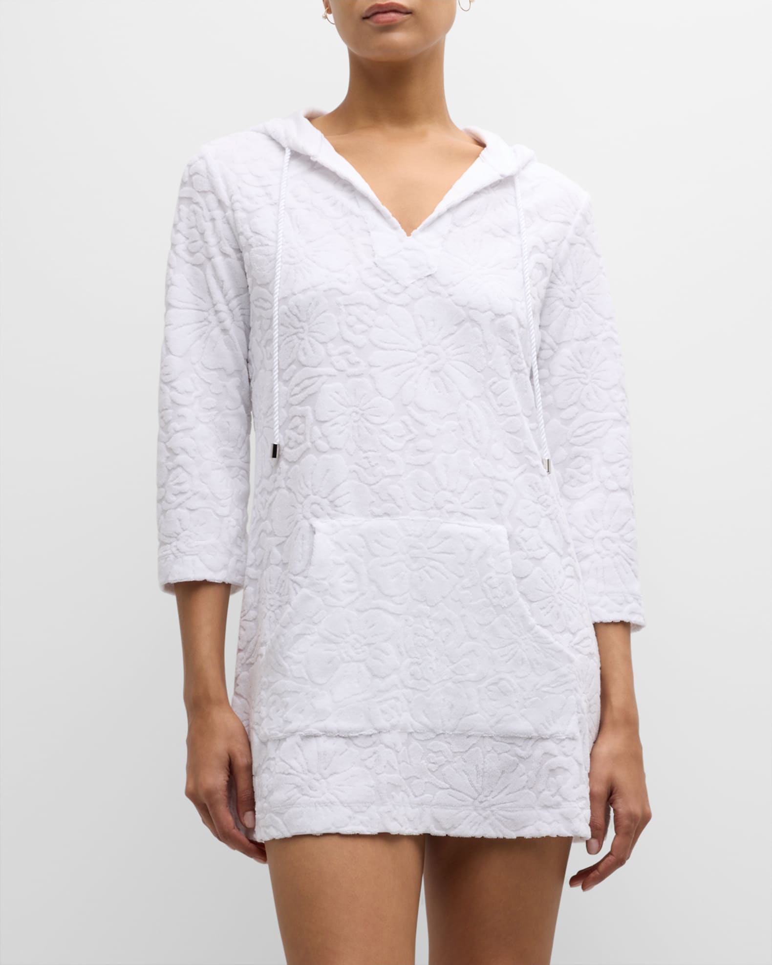 Tommy Bahama Textured Terry Cloth Baja Tunic Coverup | Neiman Marcus