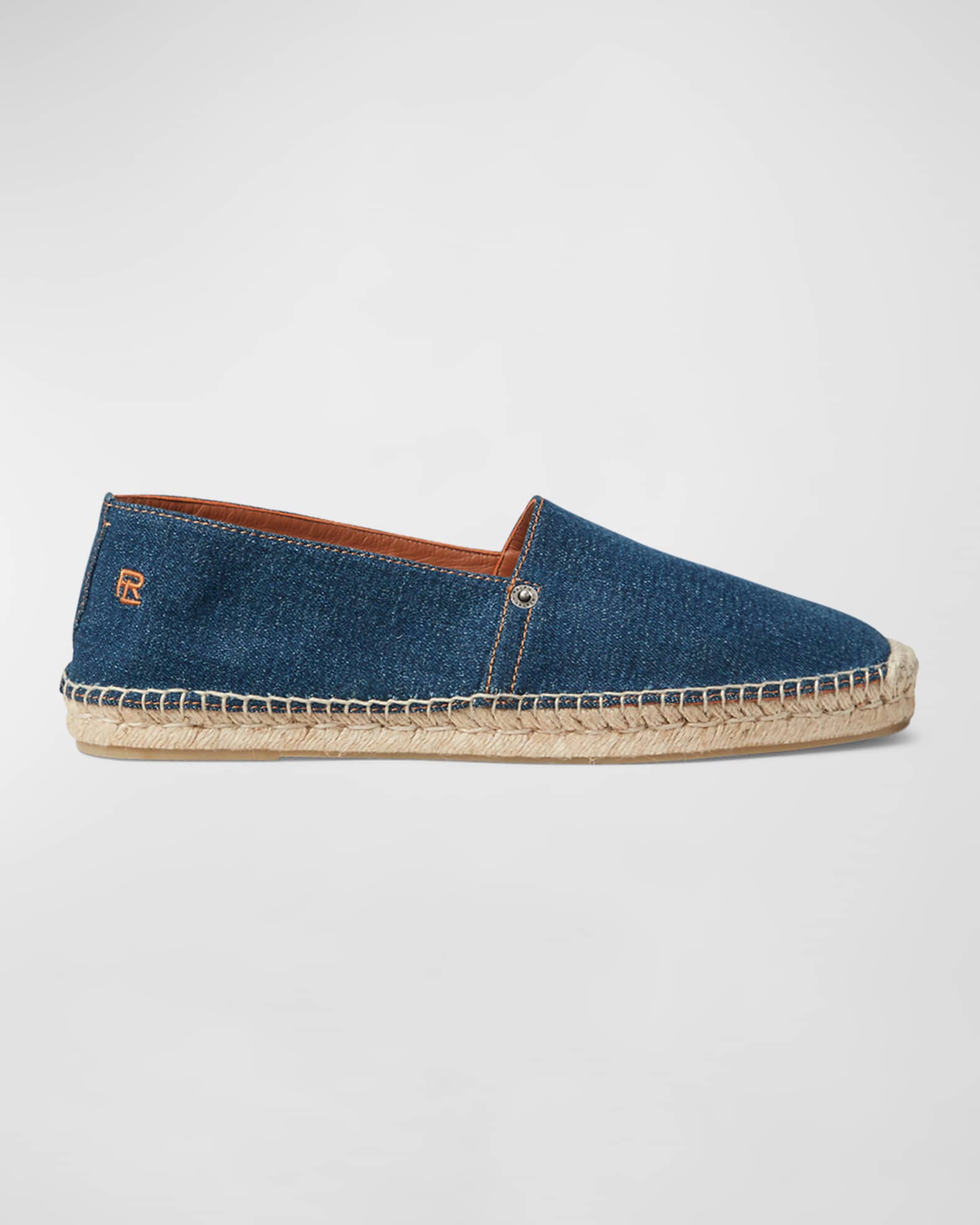 Ralph Lauren Purple Label Men's Bowsworth Denim Espadrilles | Neiman Marcus