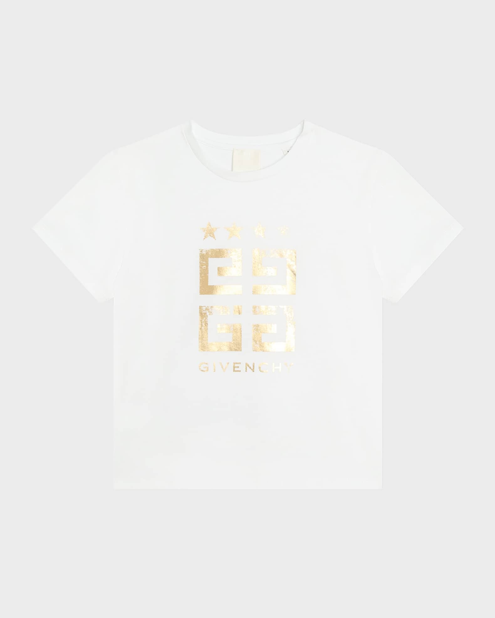 Girl's Metallic 4G Logo T-Shirt | Neiman Marcus