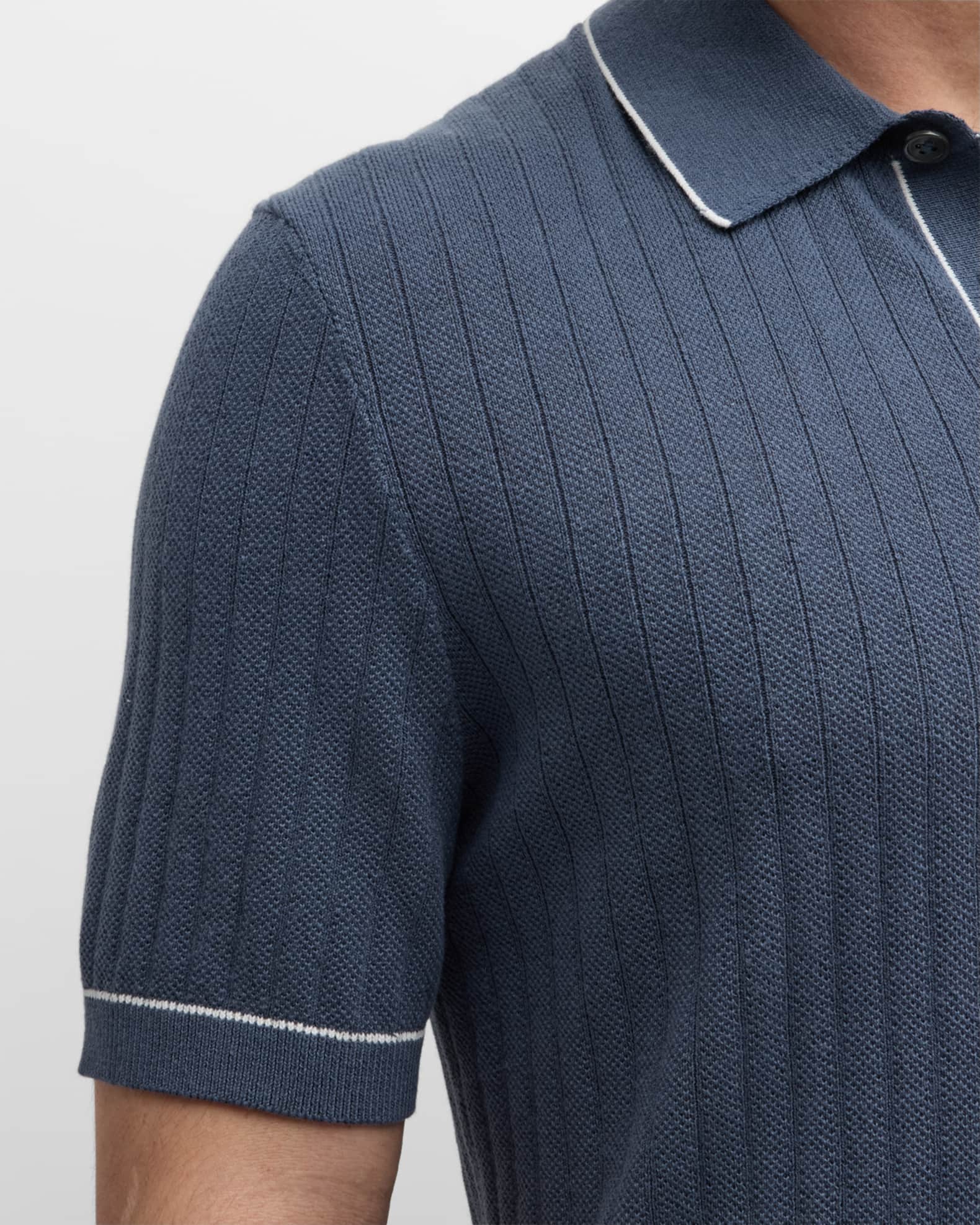 Rails Men's Hardy Ribbed Polo Shirt | Neiman Marcus