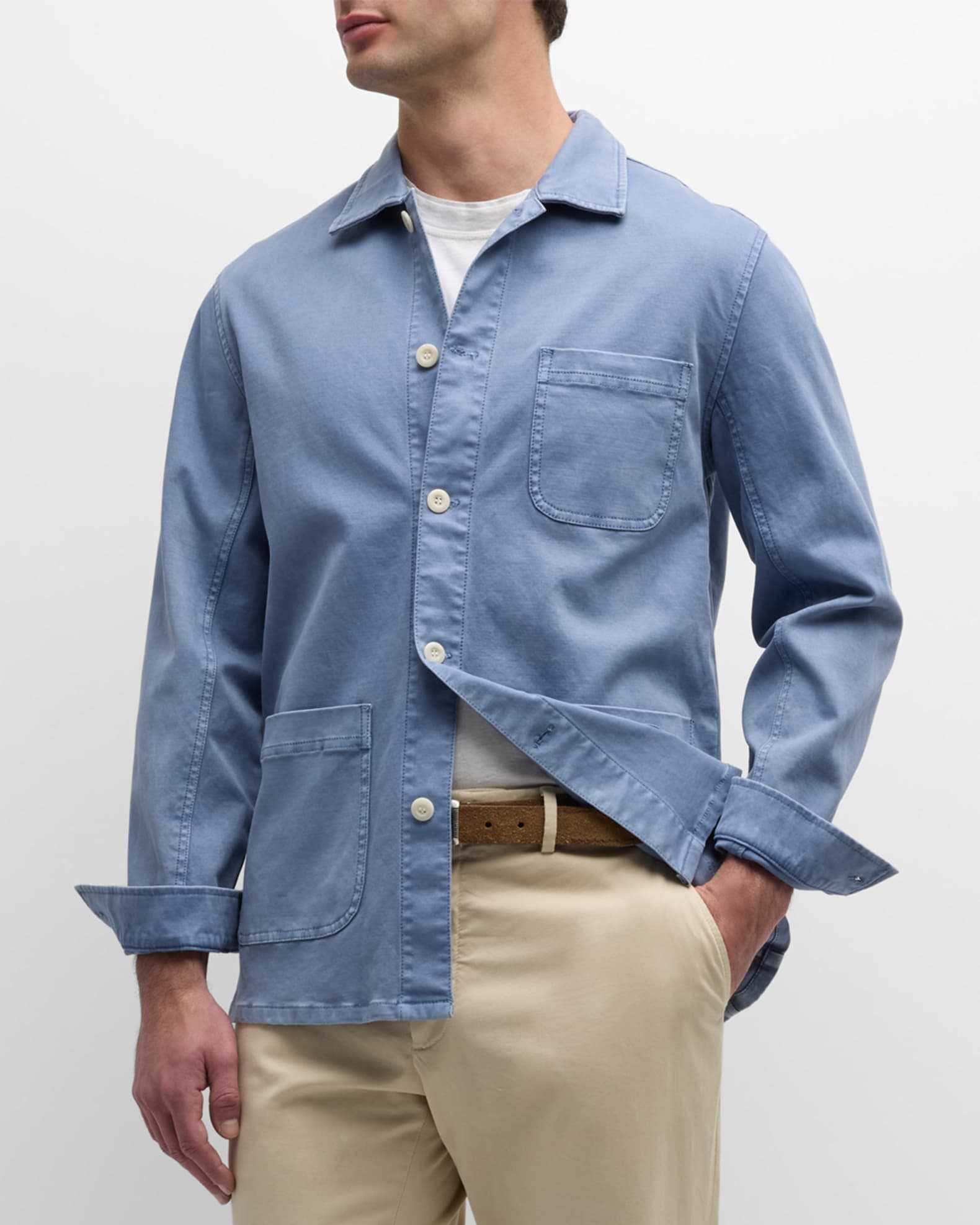 Rails Men's Luc Lightweight Cotton Chore Jacket | Neiman Marcus