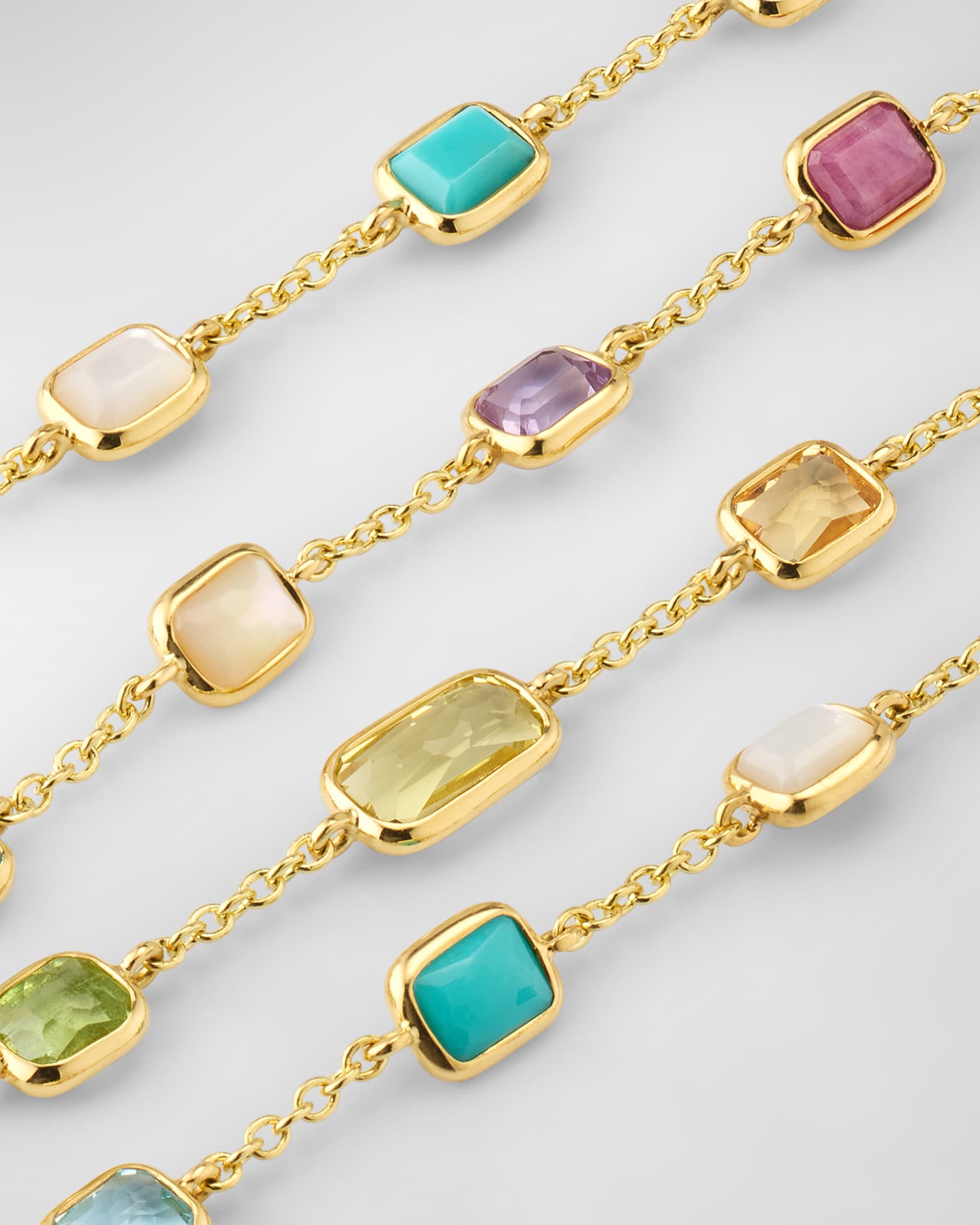 Ippolita 18K Rock Candy Octagon Long Necklace in Summer Rainbow ...