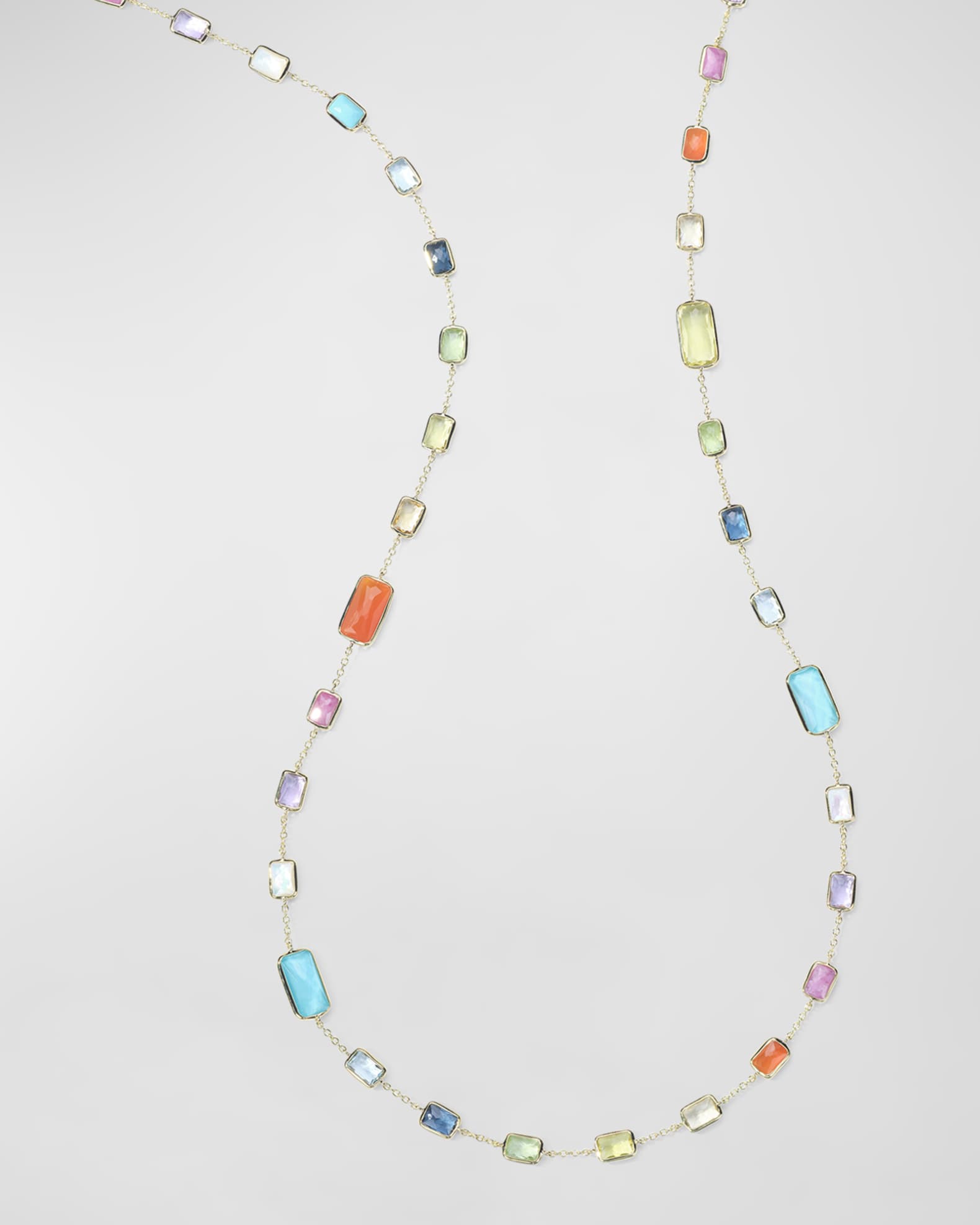 Ippolita 18K Rock Candy Stone Chain Necklace in Summer Rainbow 2, 34.5 ...