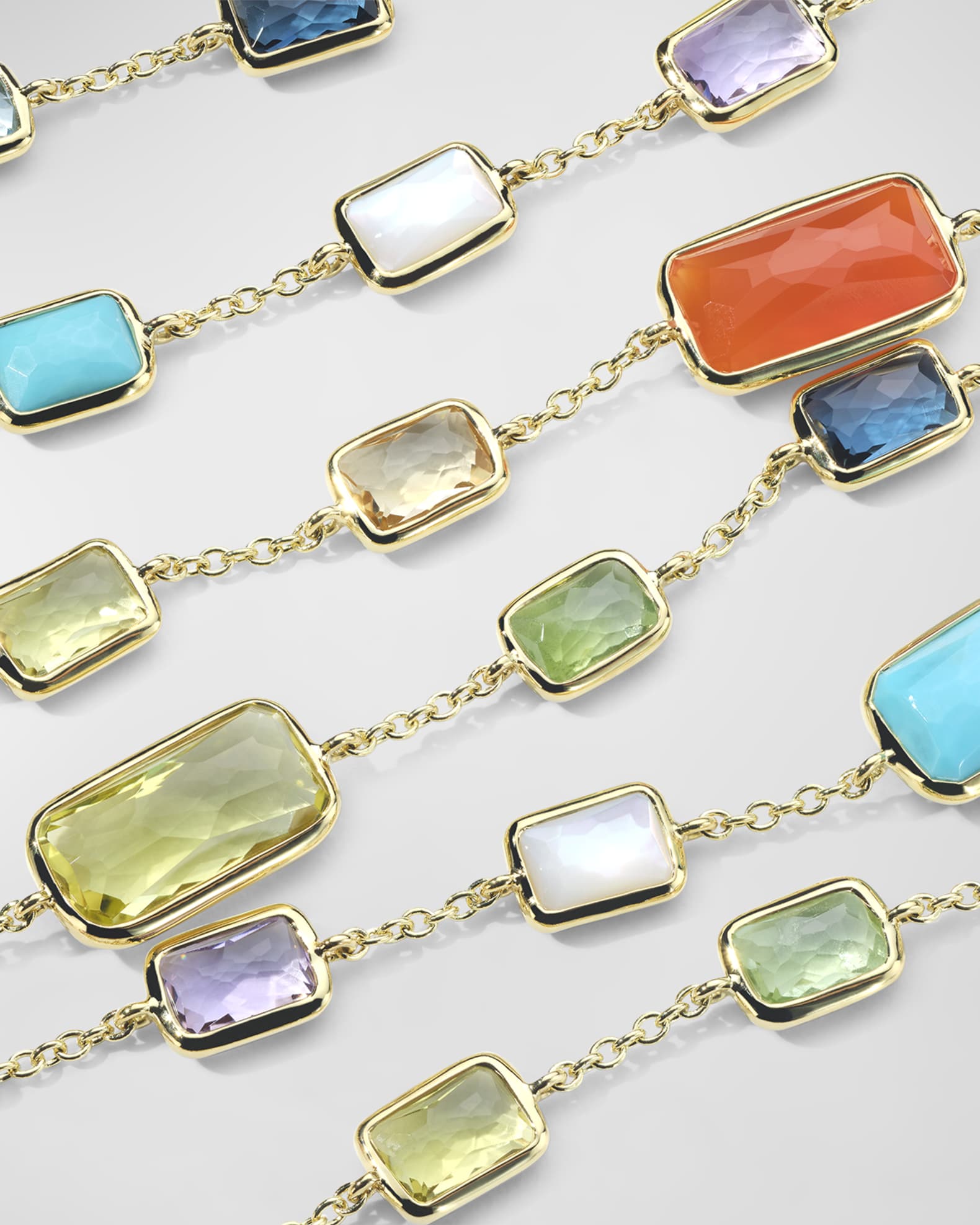 Ippolita 18K Rock Candy Stone Chain Necklace in Summer Rainbow 2, 34.5 ...