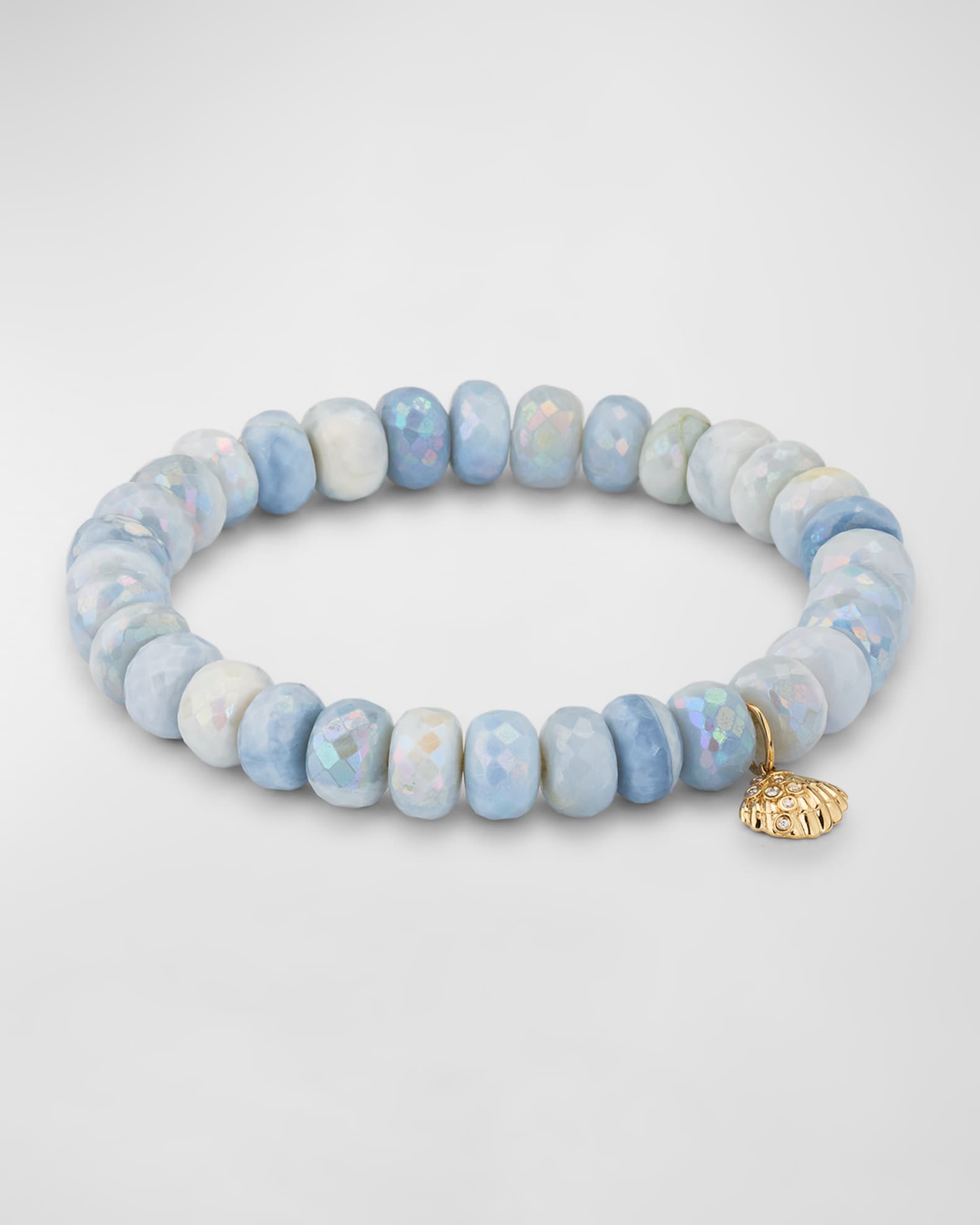 Sydney Evan Clam Shell Beaded Bracelet | Neiman Marcus