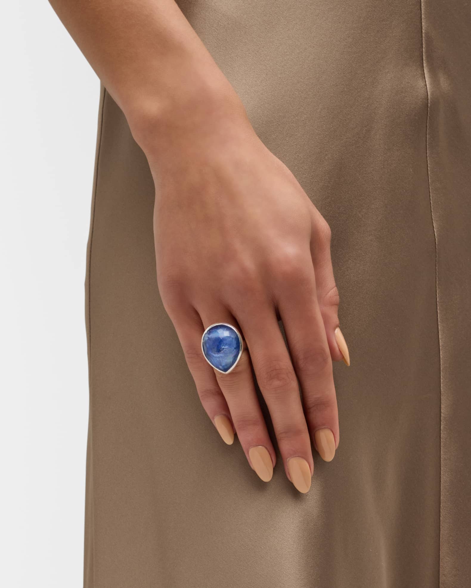 Ippolita Rock Candy Teardrop Ring in Clear Quartz, MOP and Lapis ...