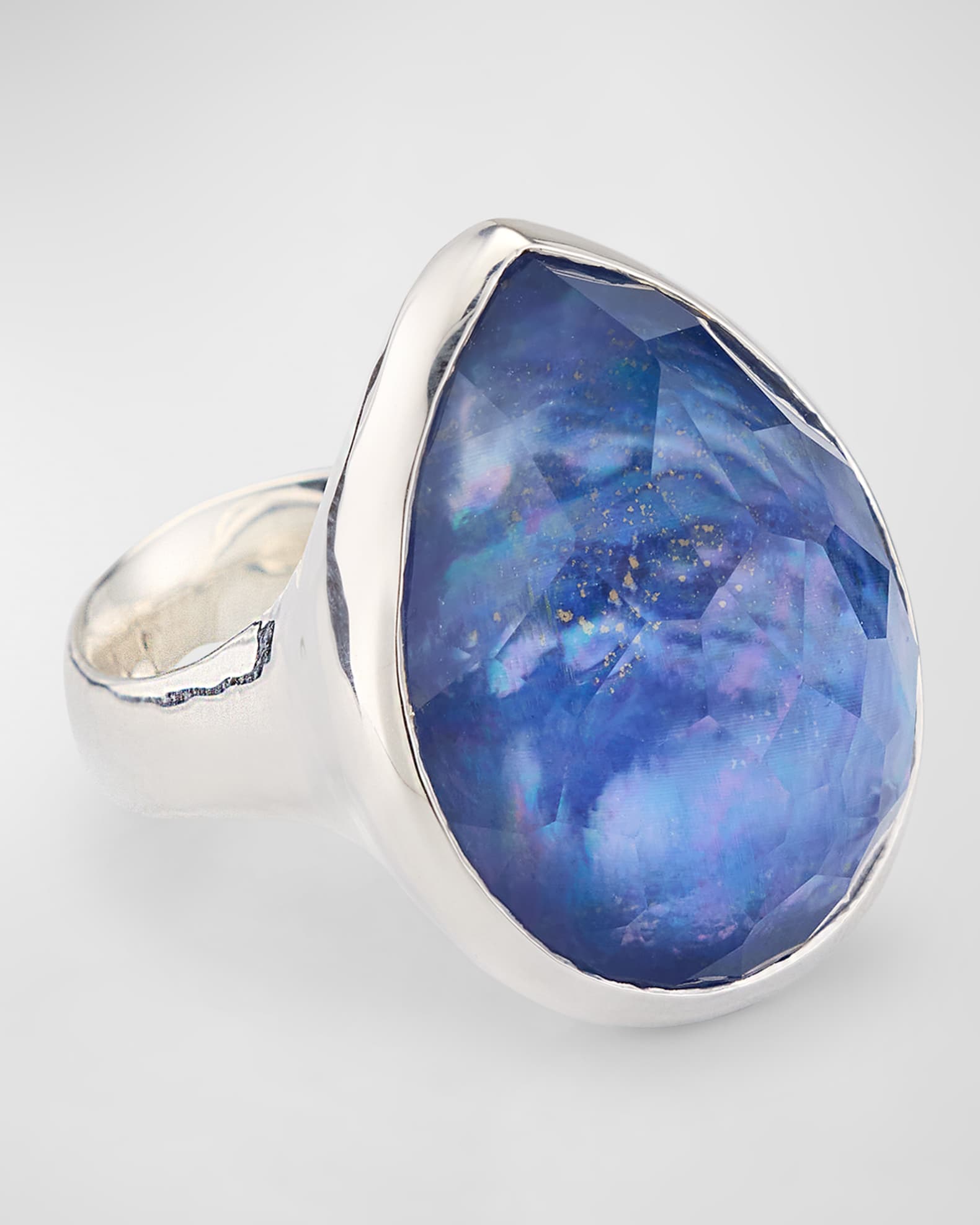 Ippolita Rock Candy Teardrop Ring in Clear Quartz, MOP and Lapis ...