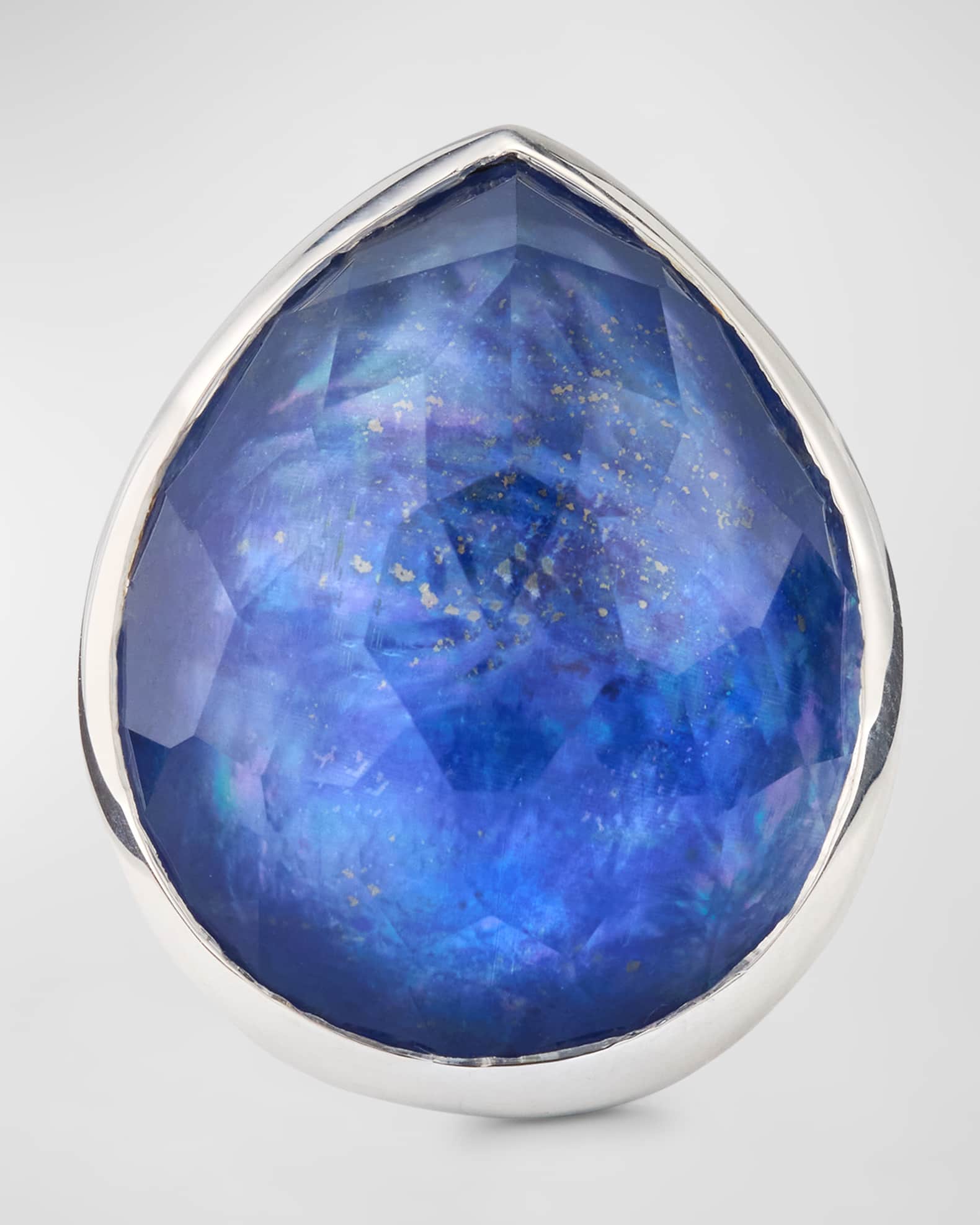 Ippolita Rock Candy Teardrop Ring in Clear Quartz, MOP and Lapis ...