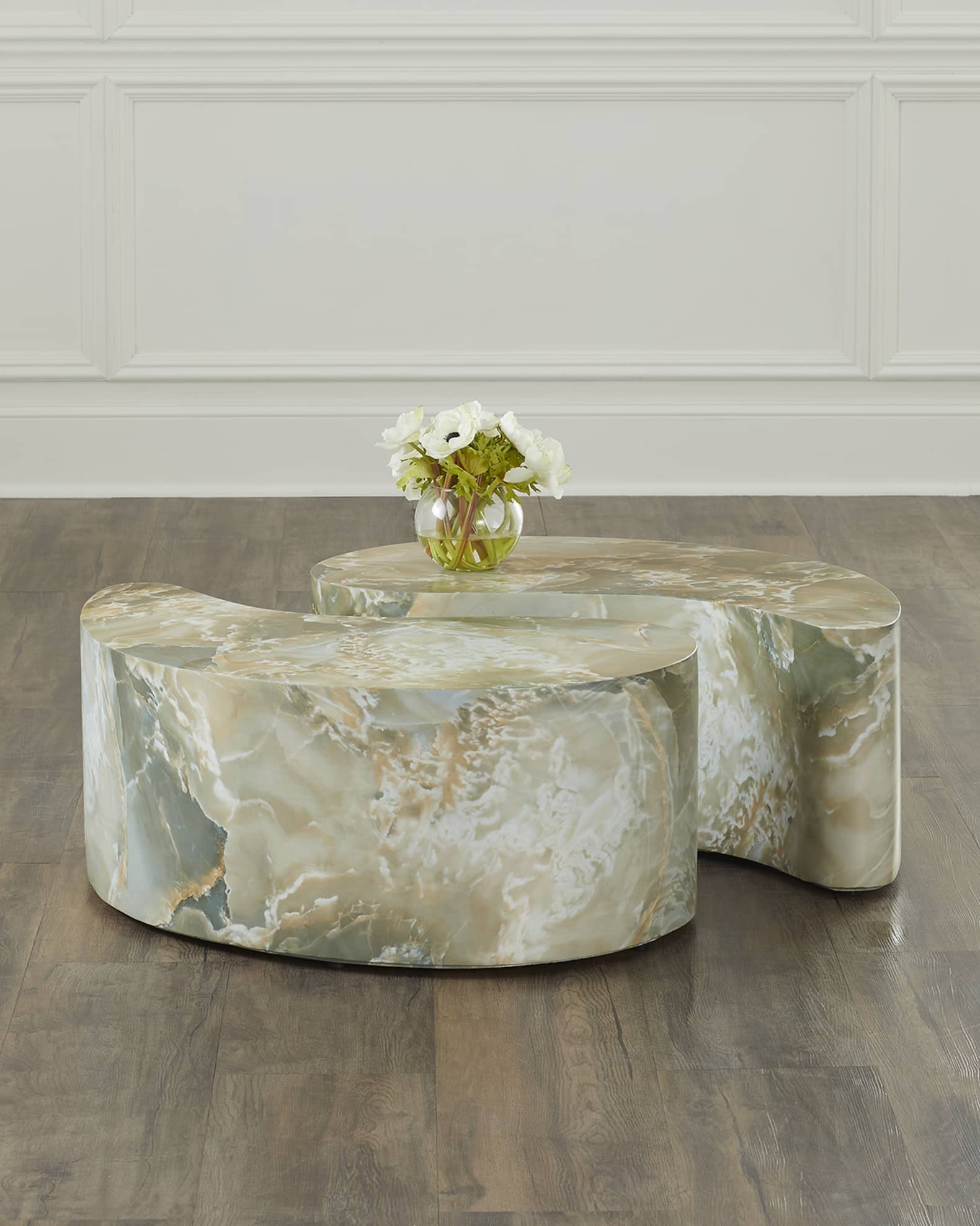 Arteriors Adeline Faux Marble Coffee Tables, Set of 2 | Neiman Marcus