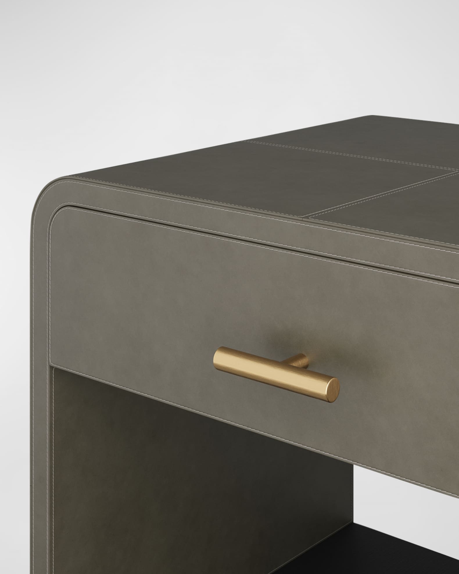 Arteriors Buchanan Leather Side Table | Neiman Marcus