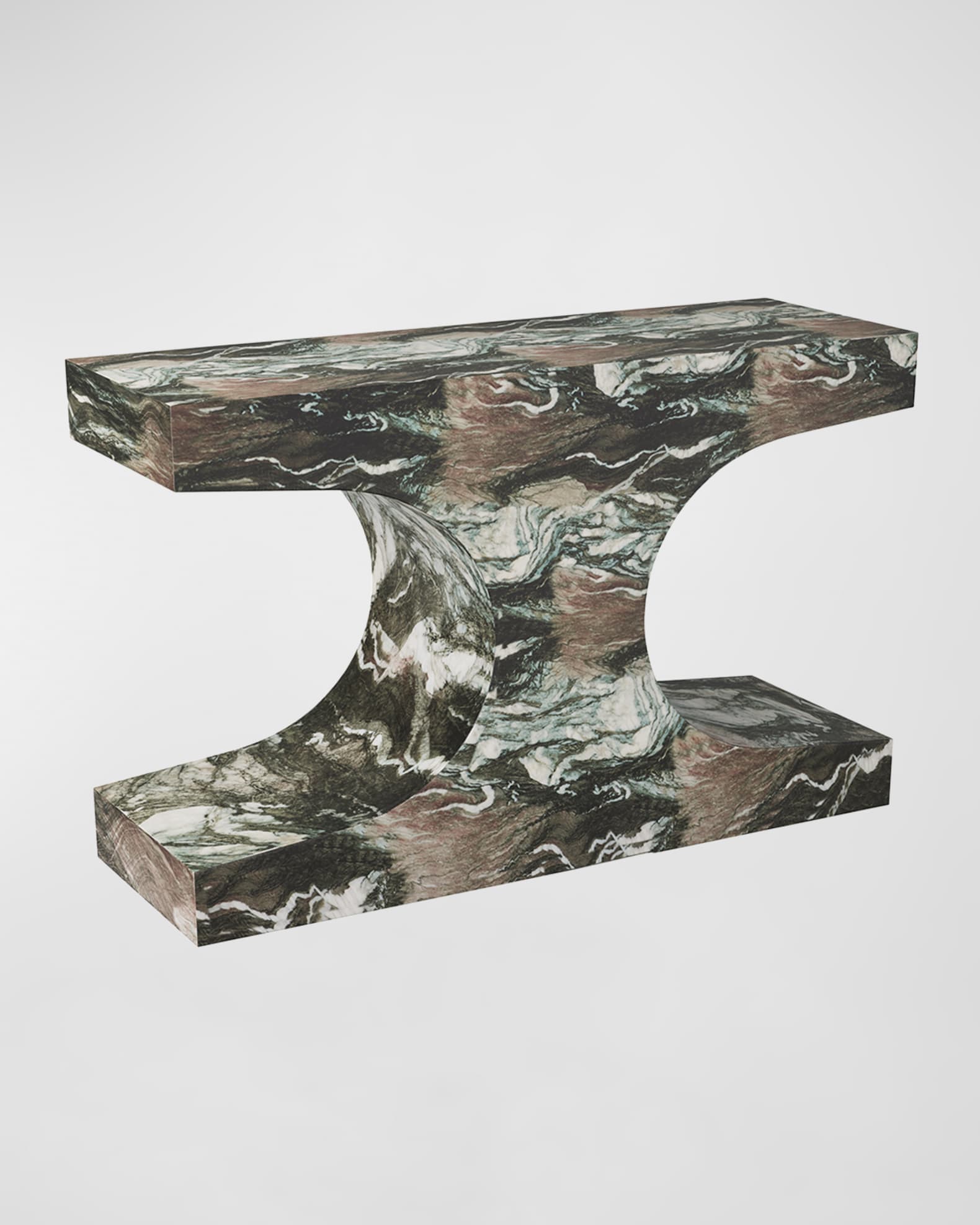 Arteriors Augustine Faux Marble Console Table | Neiman Marcus