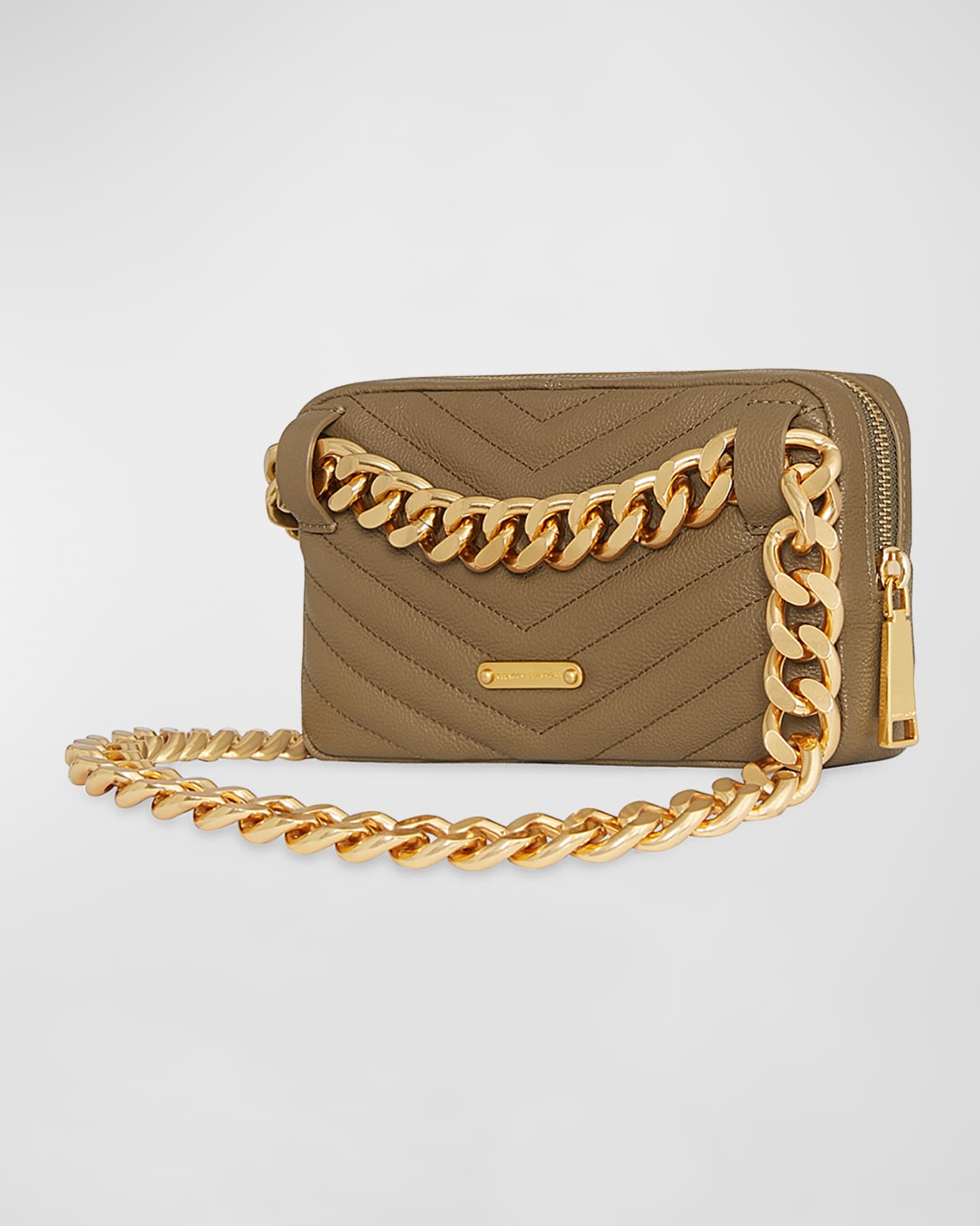 Rebecca Minkoff Edie Quilted Chain Belt Bag | Neiman Marcus