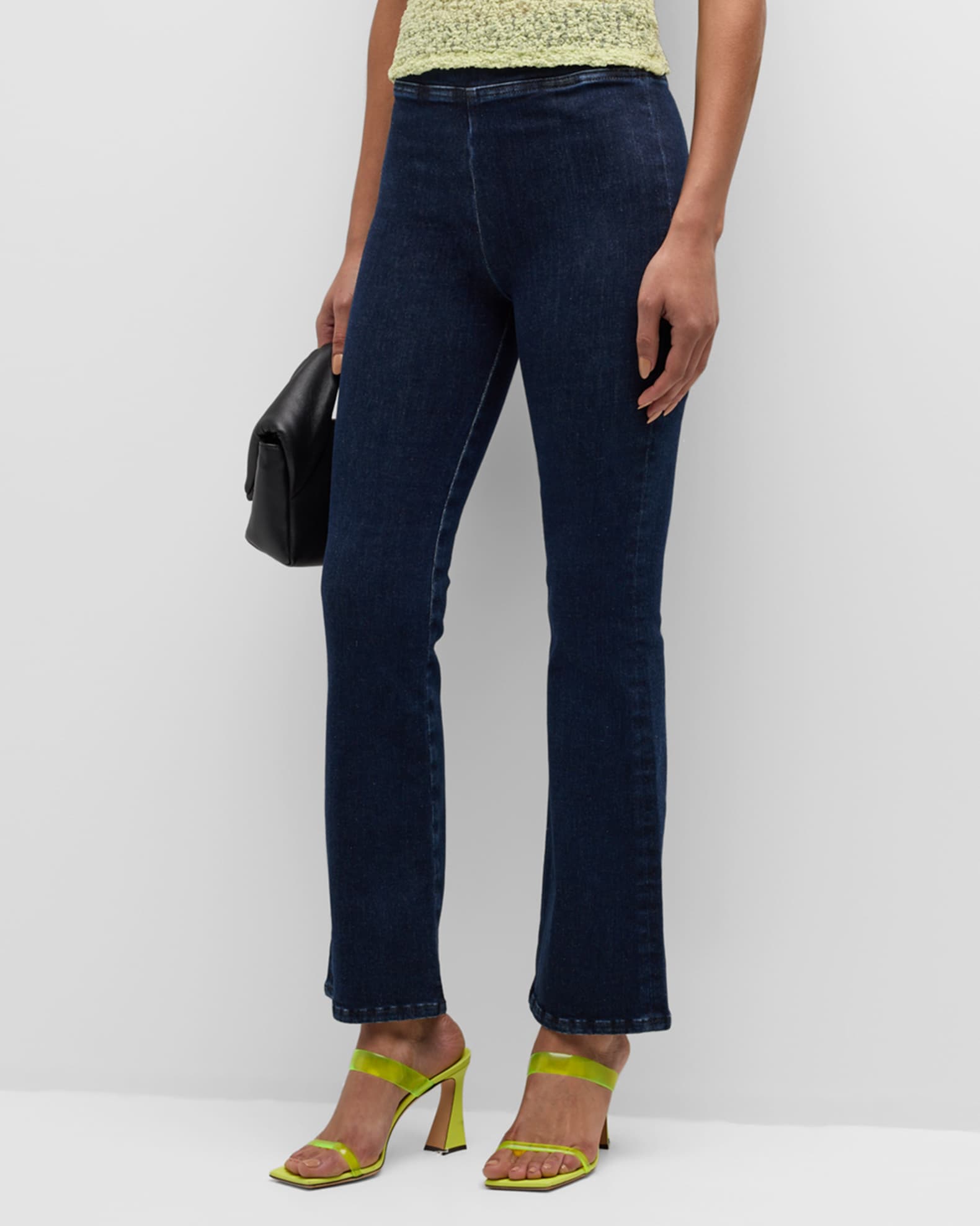 FRAME The Jetset Crop Mini Bootcut Jeans | Neiman Marcus