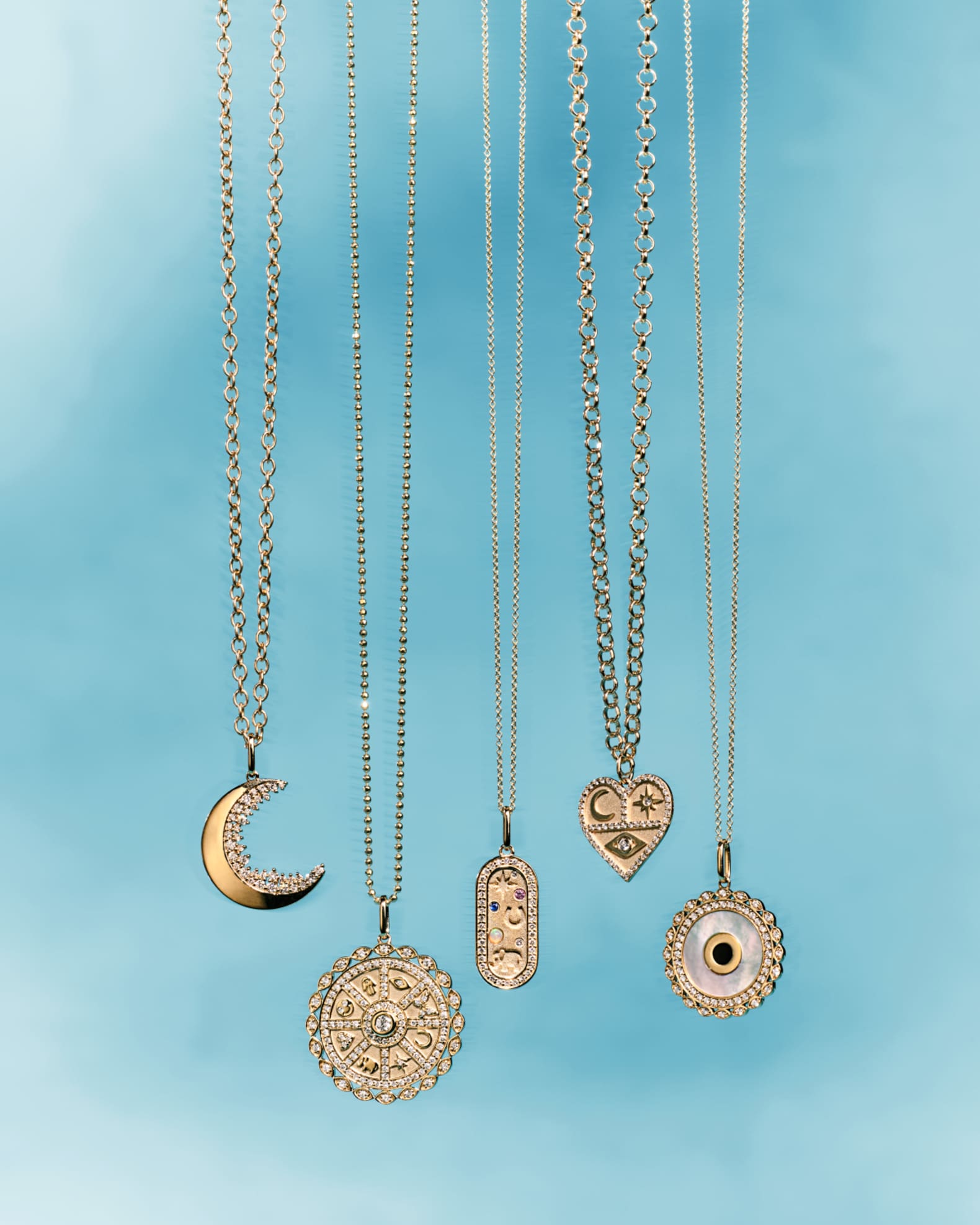 Sydney Evan Heart Icon Charm Chain Necklace with Diamonds | Neiman Marcus