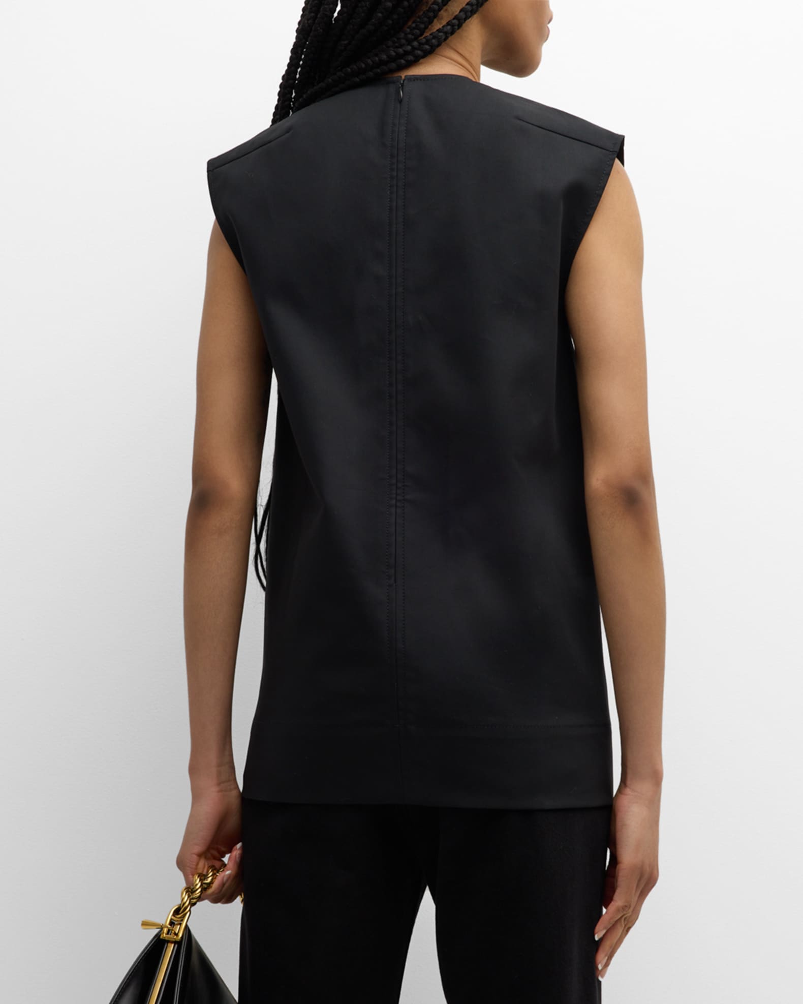 Toteme Sleeveless Twisted Seam Top | Neiman Marcus