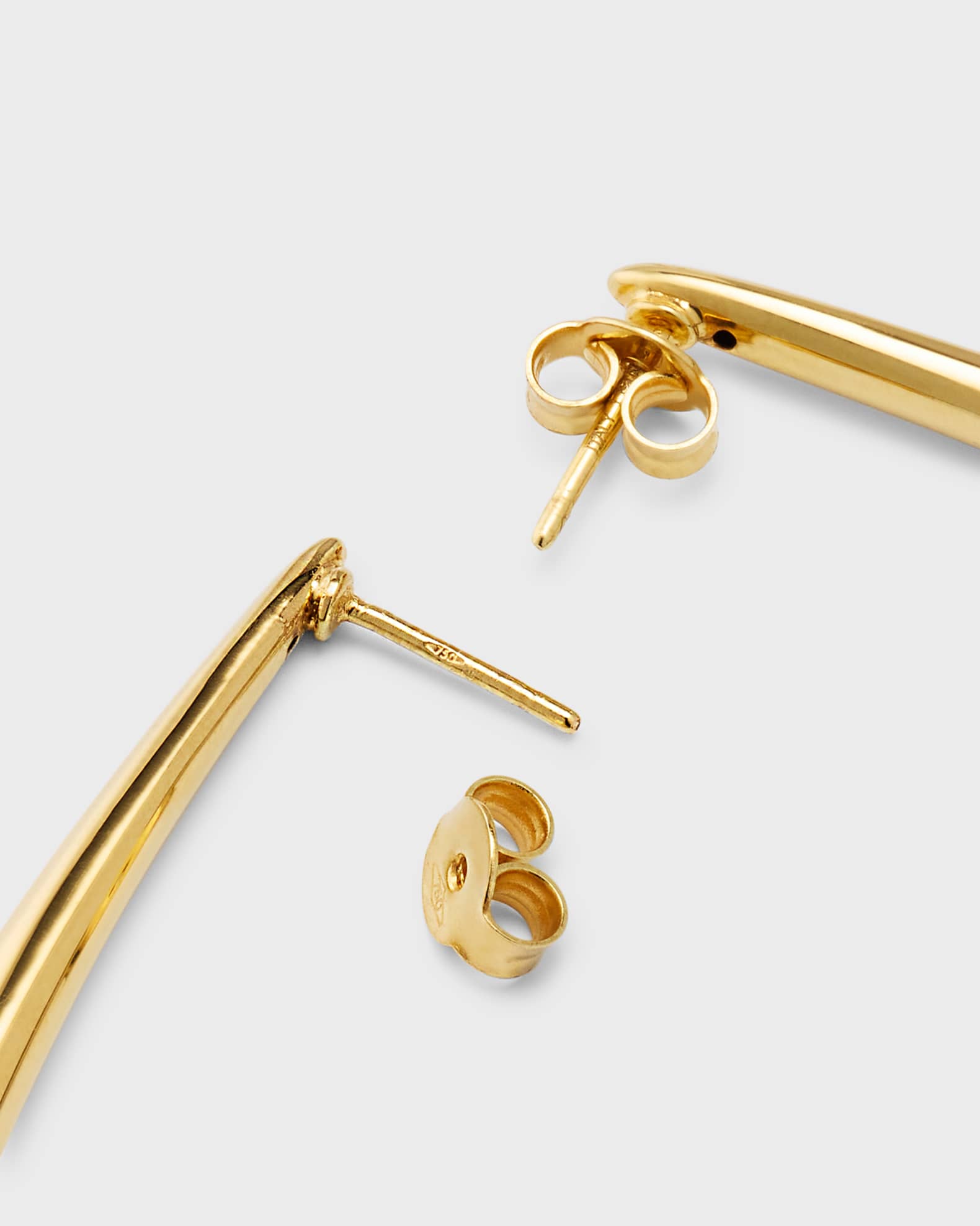 Lisa Nik Golden Dreams 18K Yellow Gold Linear Bar Earrings | Neiman Marcus