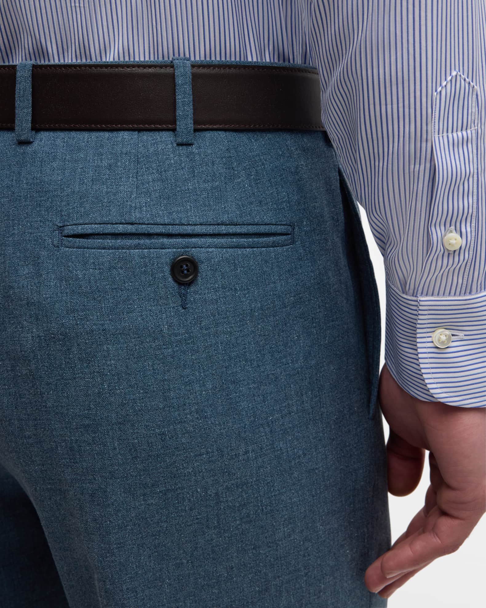 Sid Mashburn Men's Plain Weave Dress Trousers | Neiman Marcus