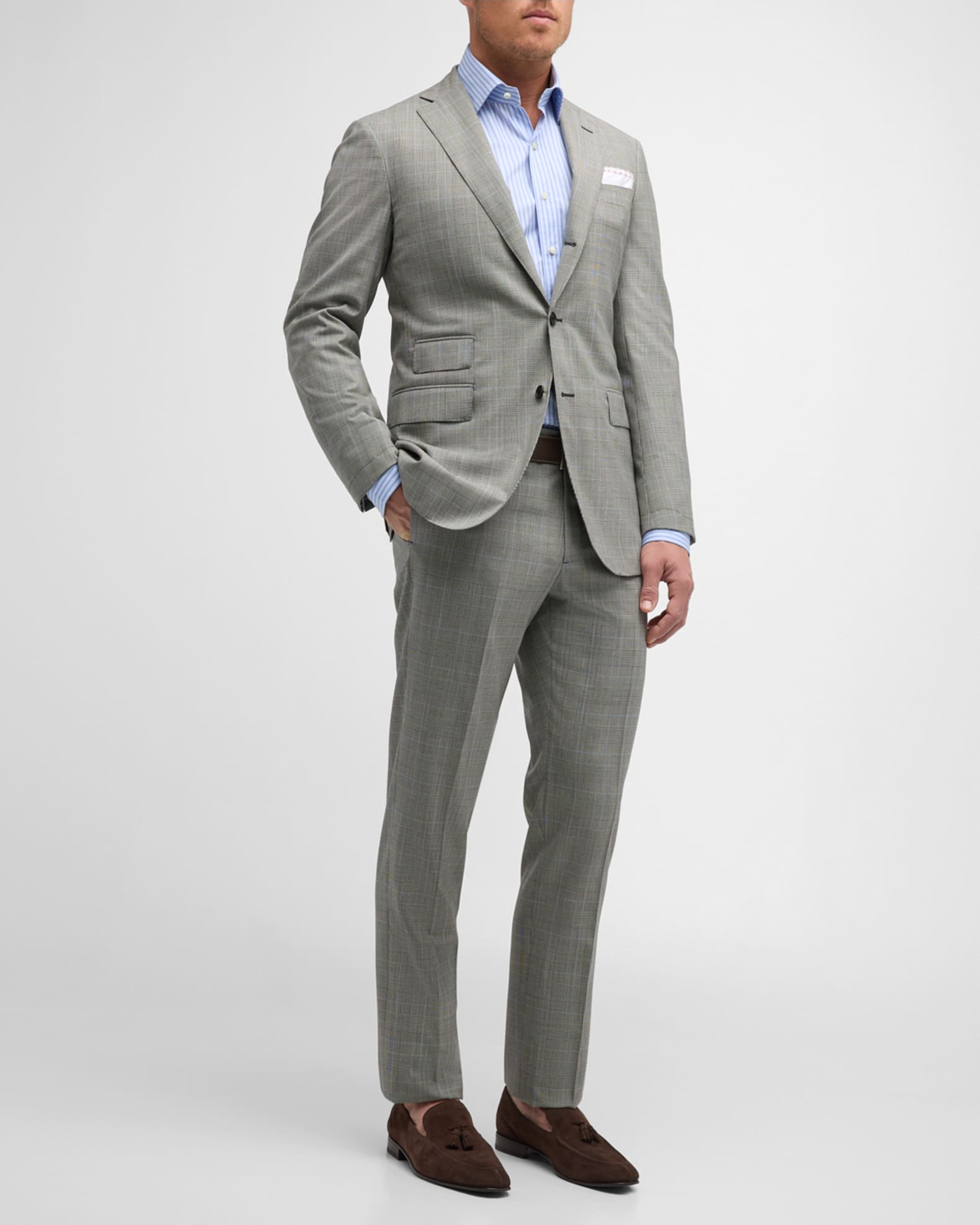 Sid Mashburn Men's Virgil No. 3 Prince of Wales Suit | Neiman Marcus