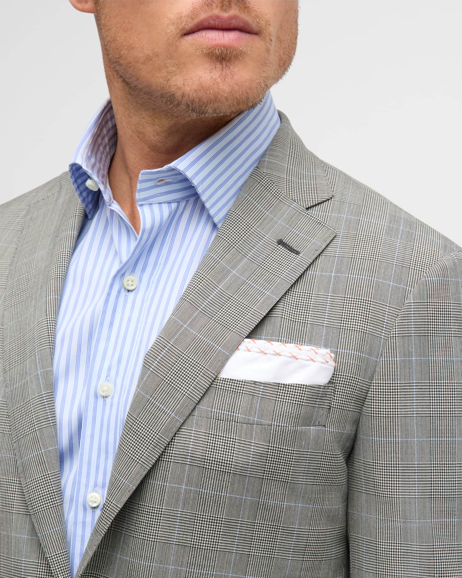 Sid Mashburn Men's Virgil No. 3 Prince of Wales Suit | Neiman Marcus