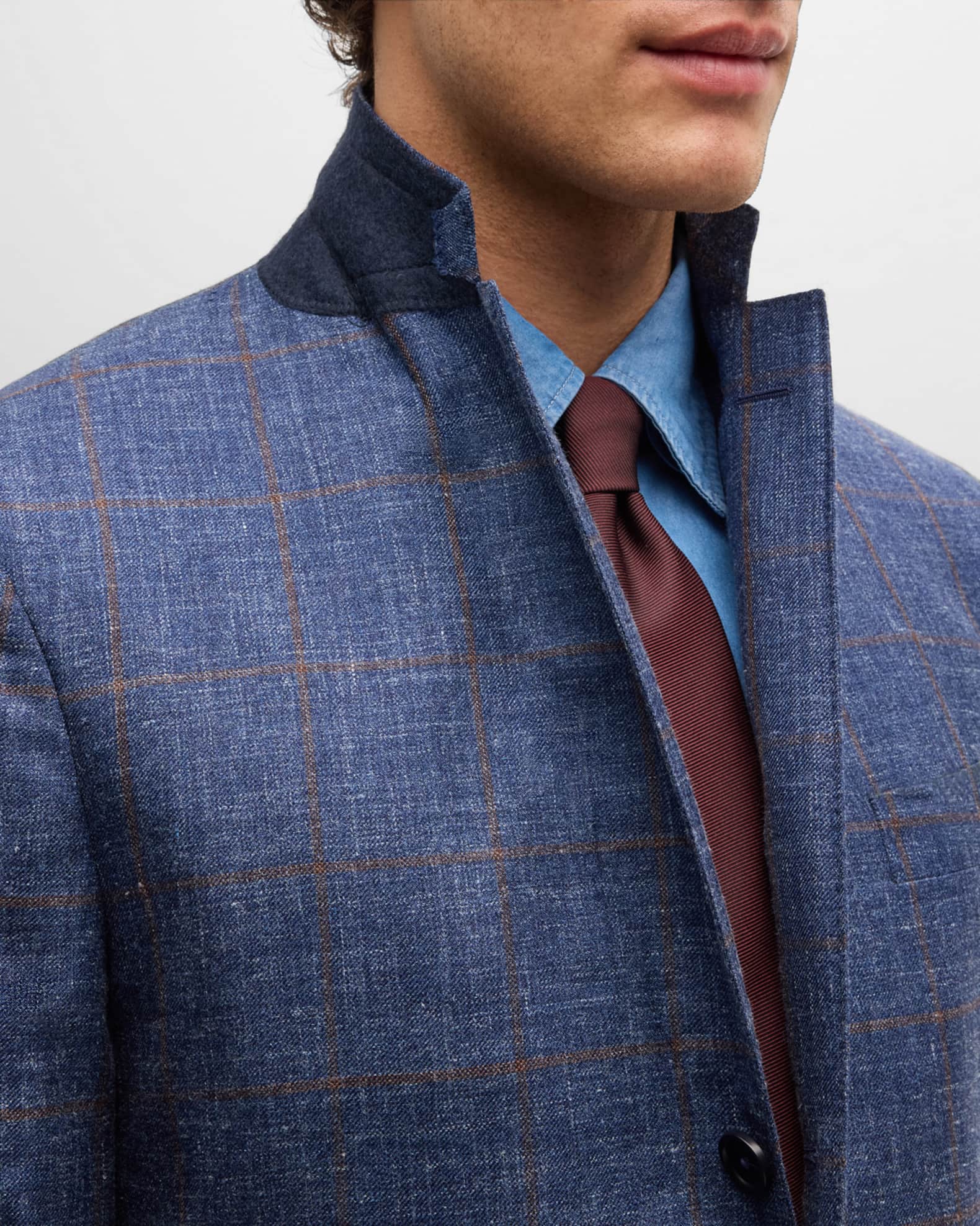 Sid Mashburn Men's Virgil No. 2 Plaid Twill Sport Coat | Neiman Marcus